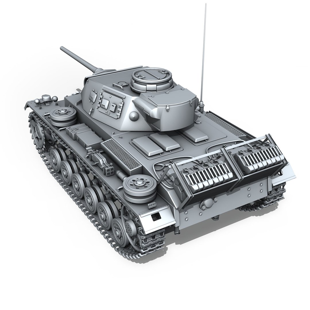 3d 3 Panzerkampfwagen Panzer - Model