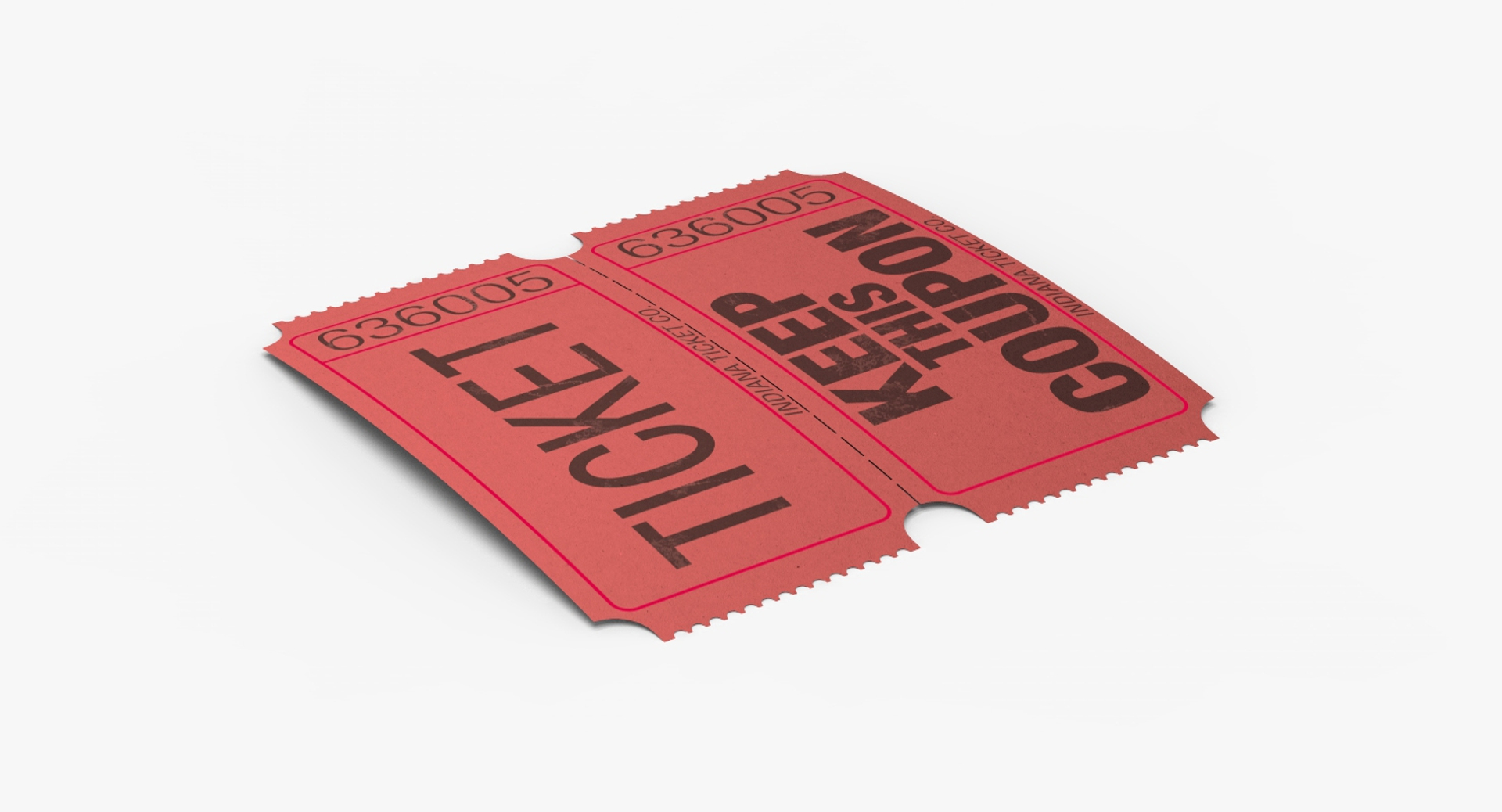 3D ticket pass model - TurboSquid 1371280