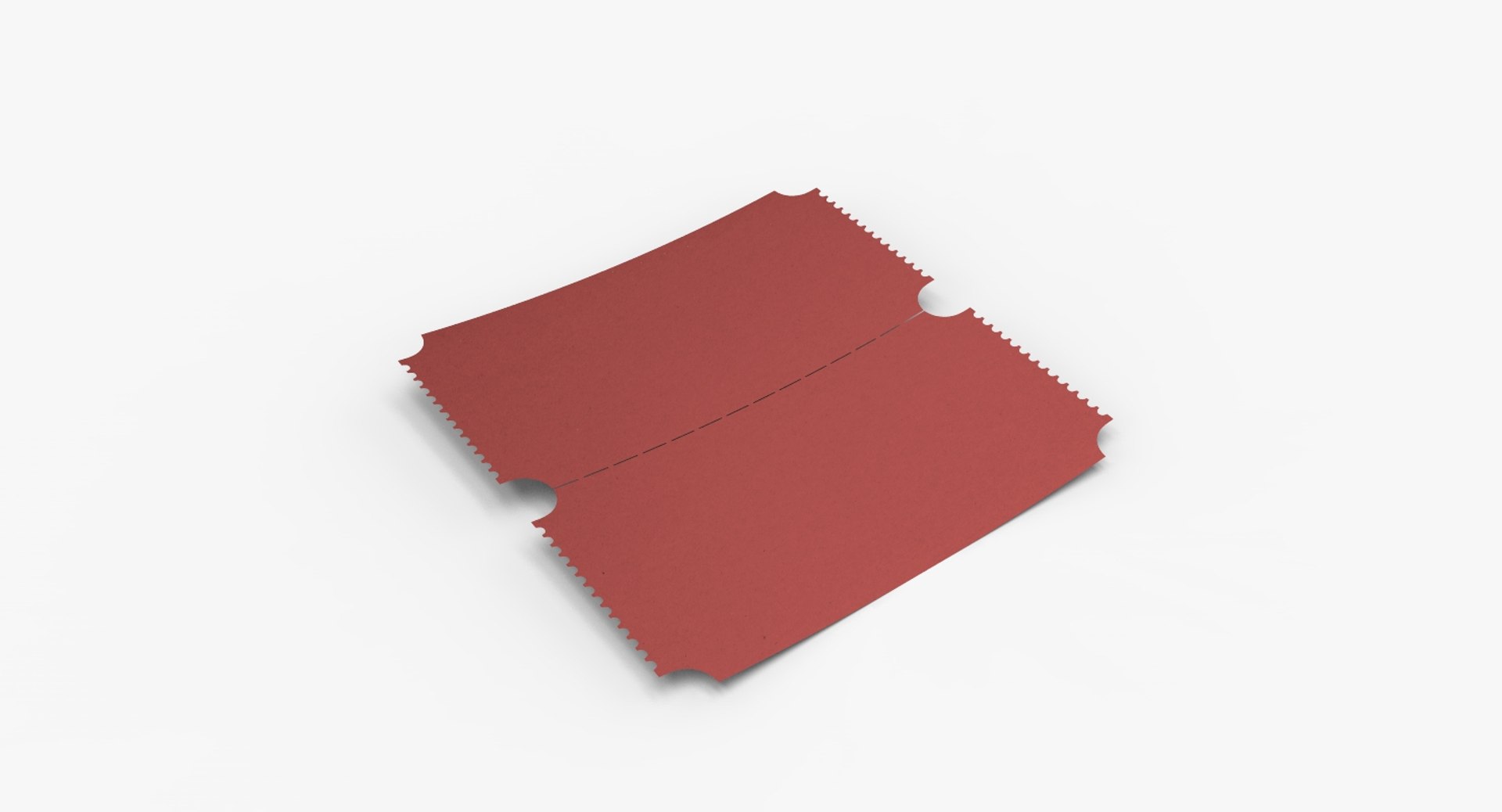 3D ticket pass model - TurboSquid 1371280