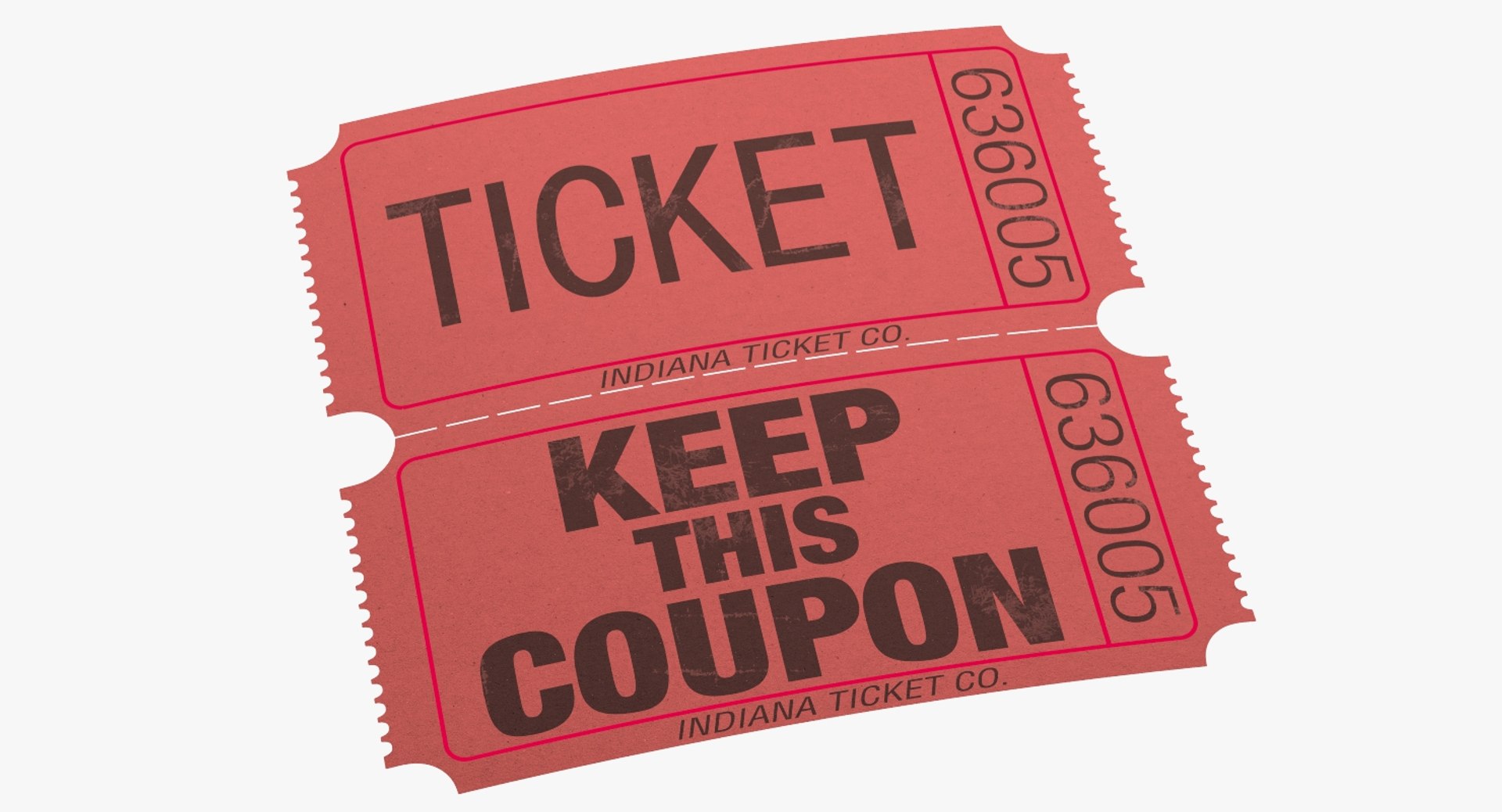 3D ticket pass model - TurboSquid 1371280