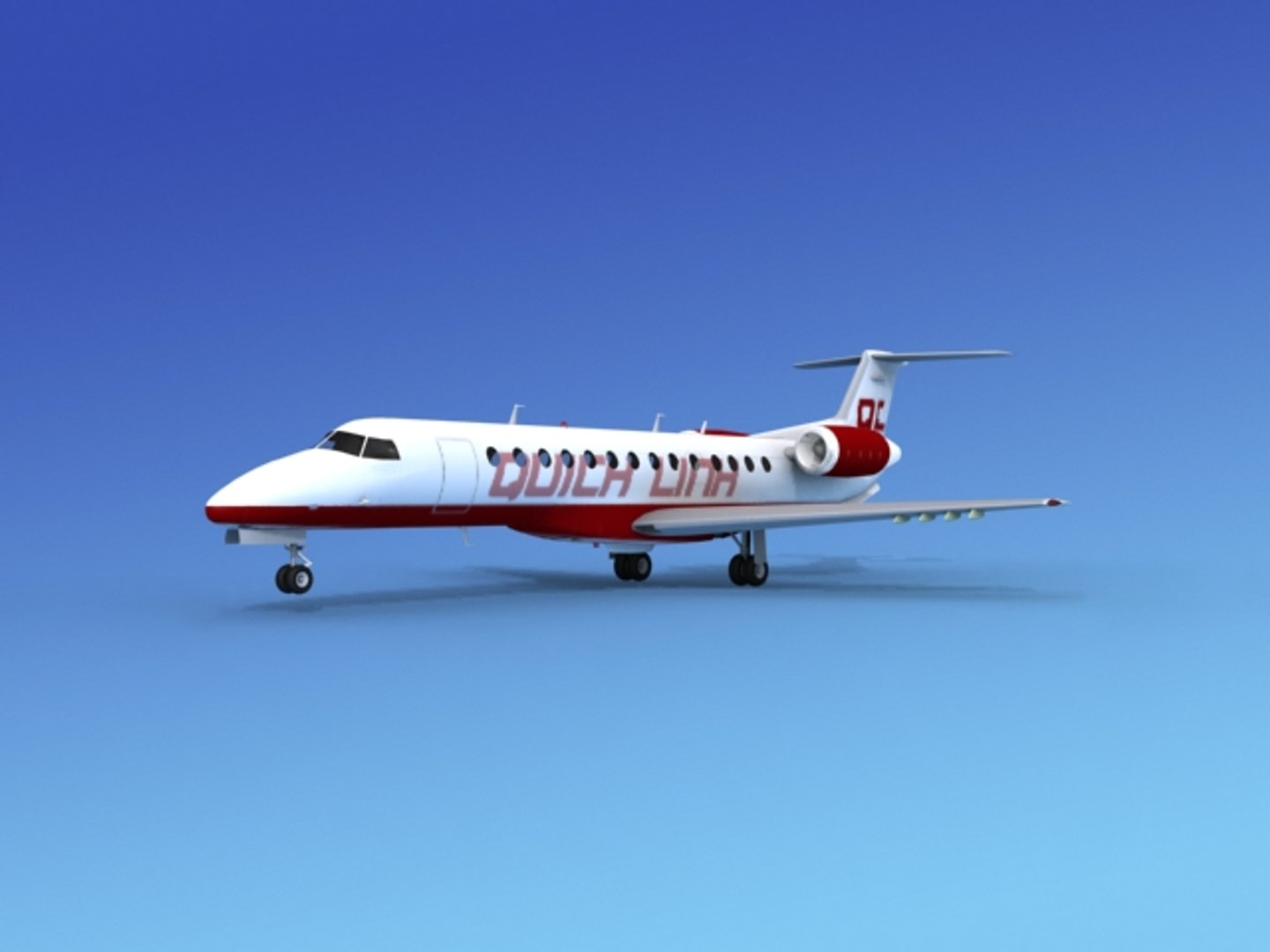 3d Model Embraer Erj