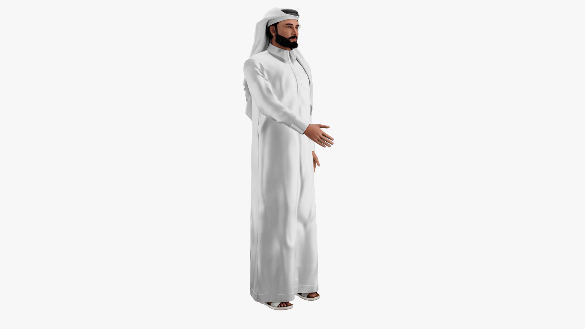 3D Arab Man Handshake Model - TurboSquid 2156631
