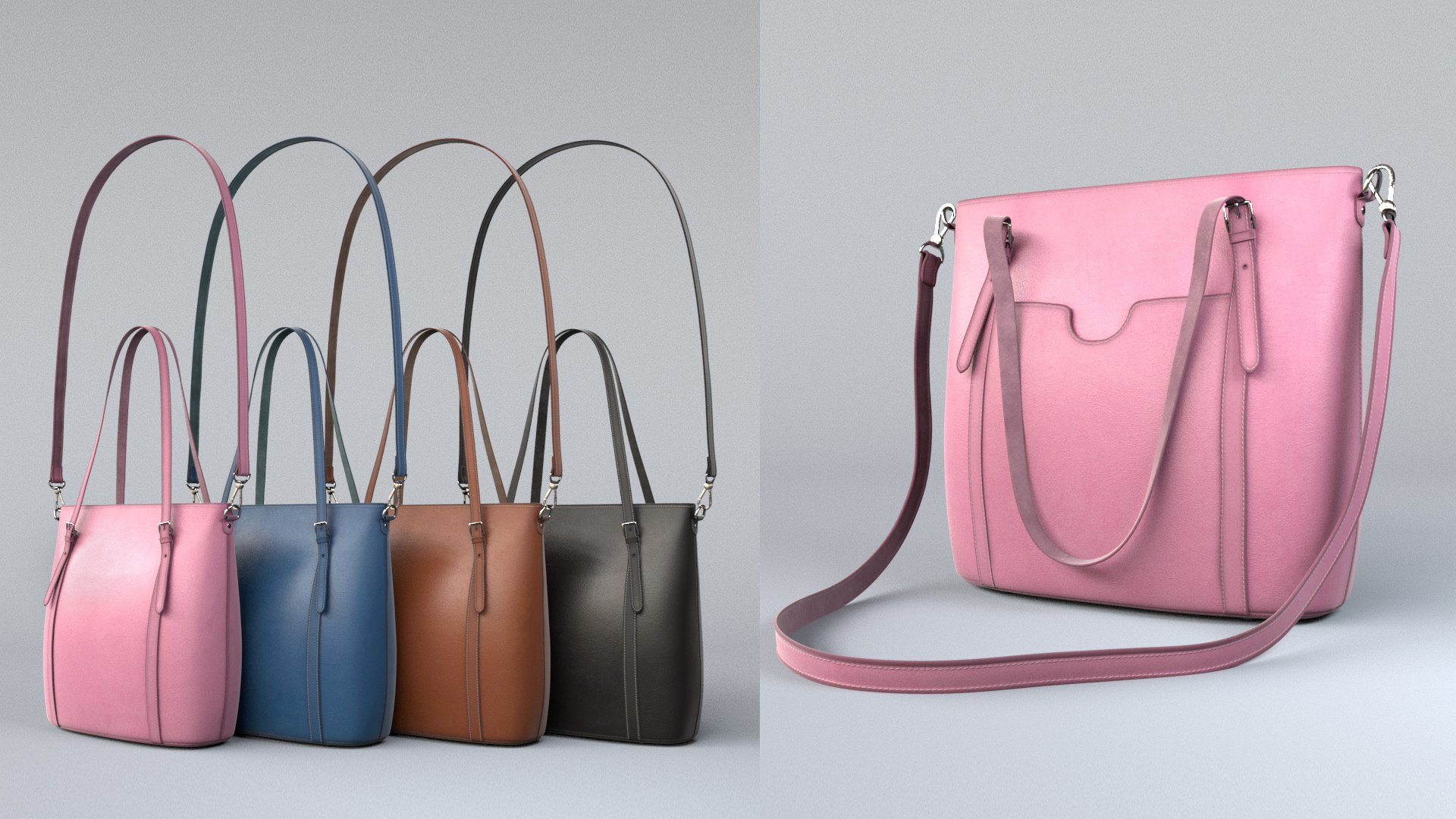 Six Rigged Bags Model - TurboSquid 2104284