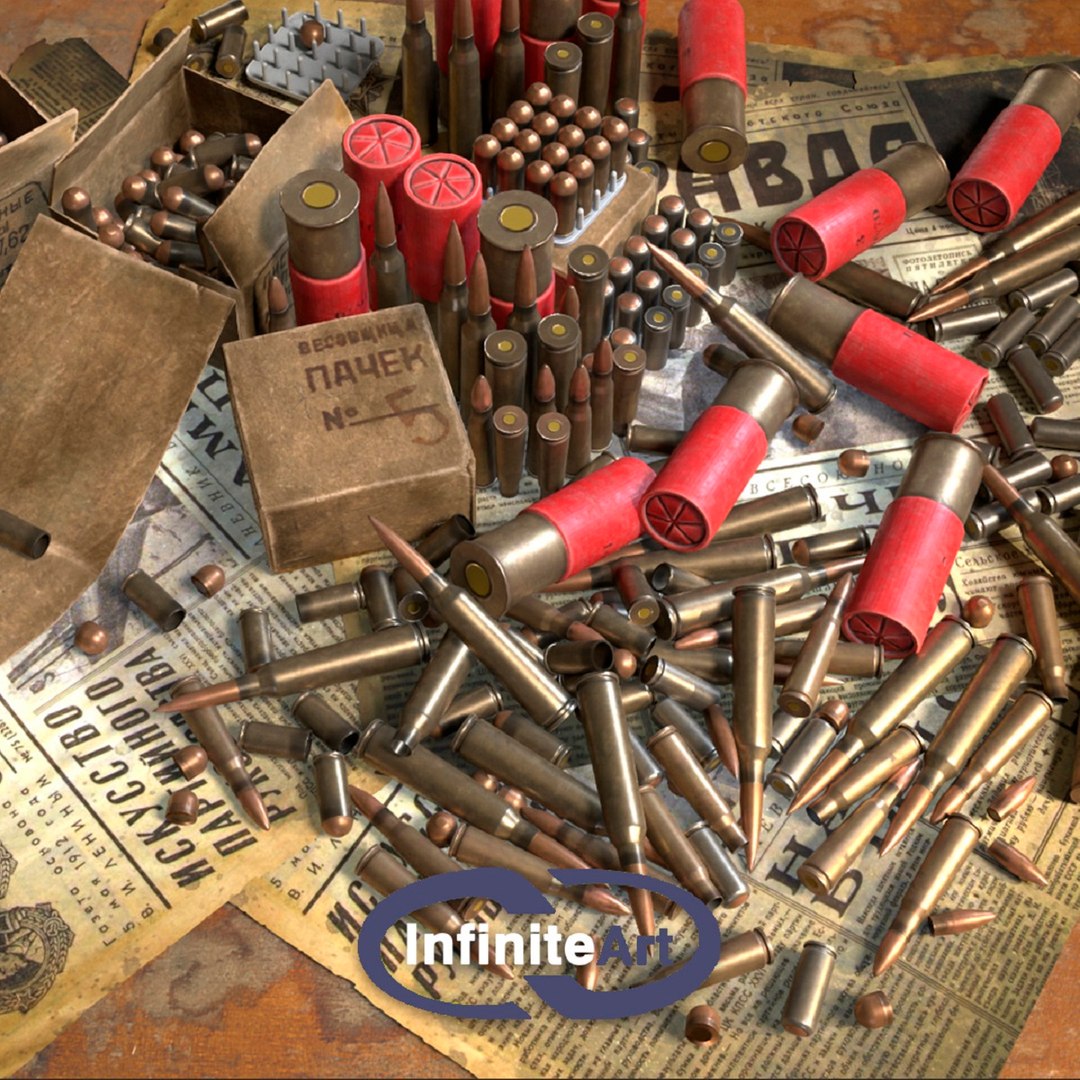 3D Bullets and Shell casings - TurboSquid 1766872