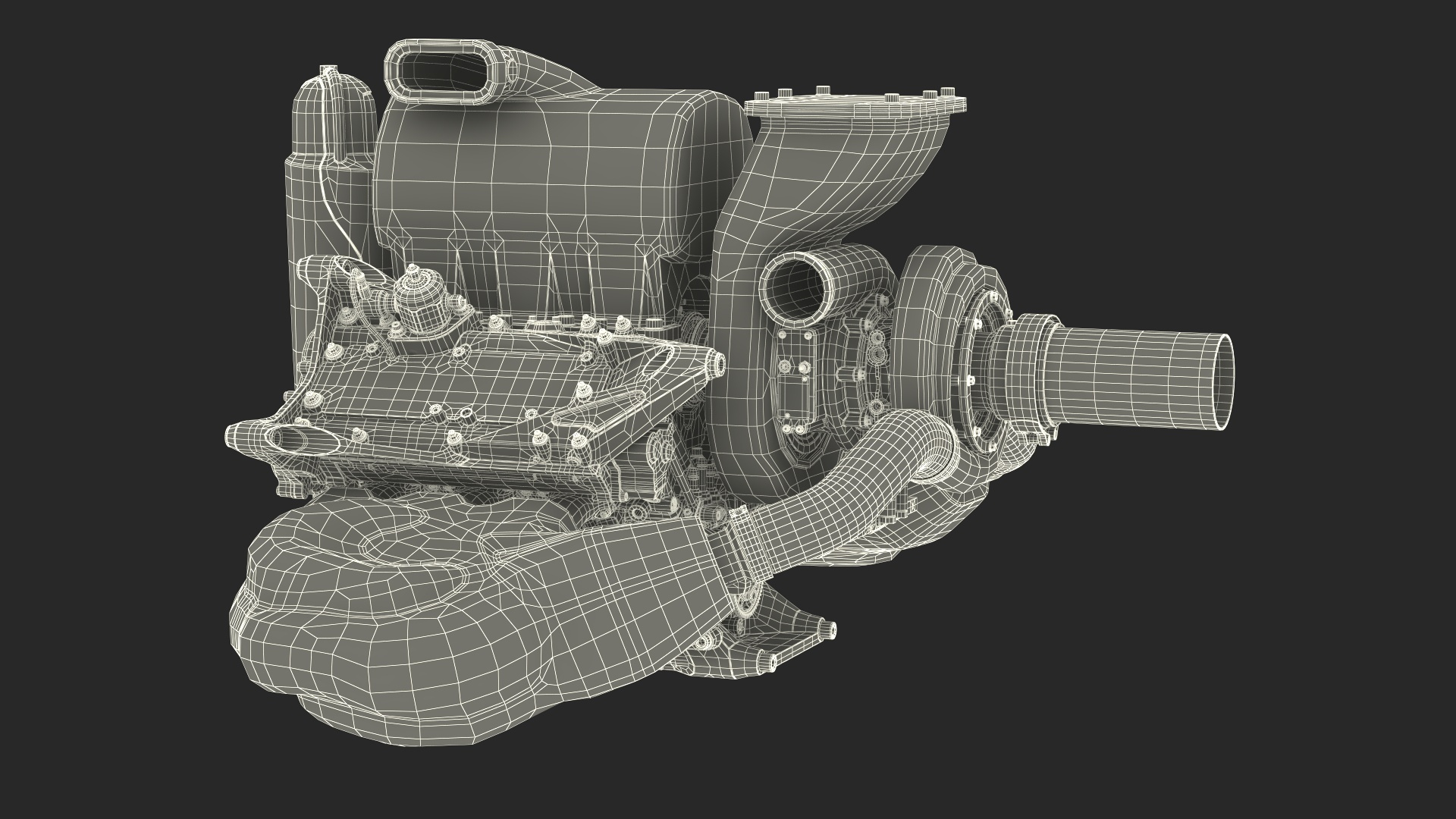 Renault Sport F1 Hybrid Power Unit 3D Model - TurboSquid 2430351
