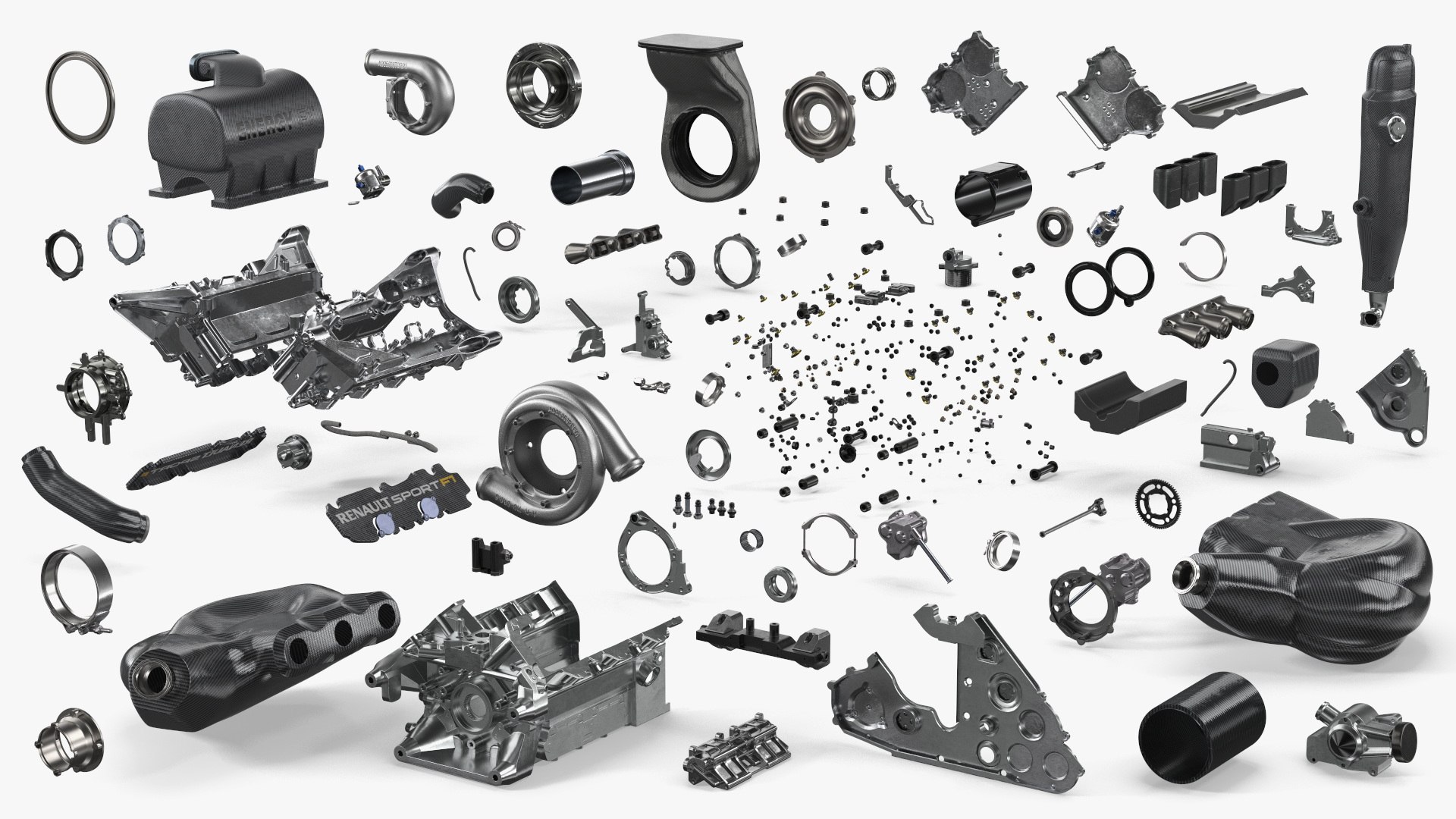 Renault Sport F1 Hybrid Power Unit 3D Model - TurboSquid 2430351