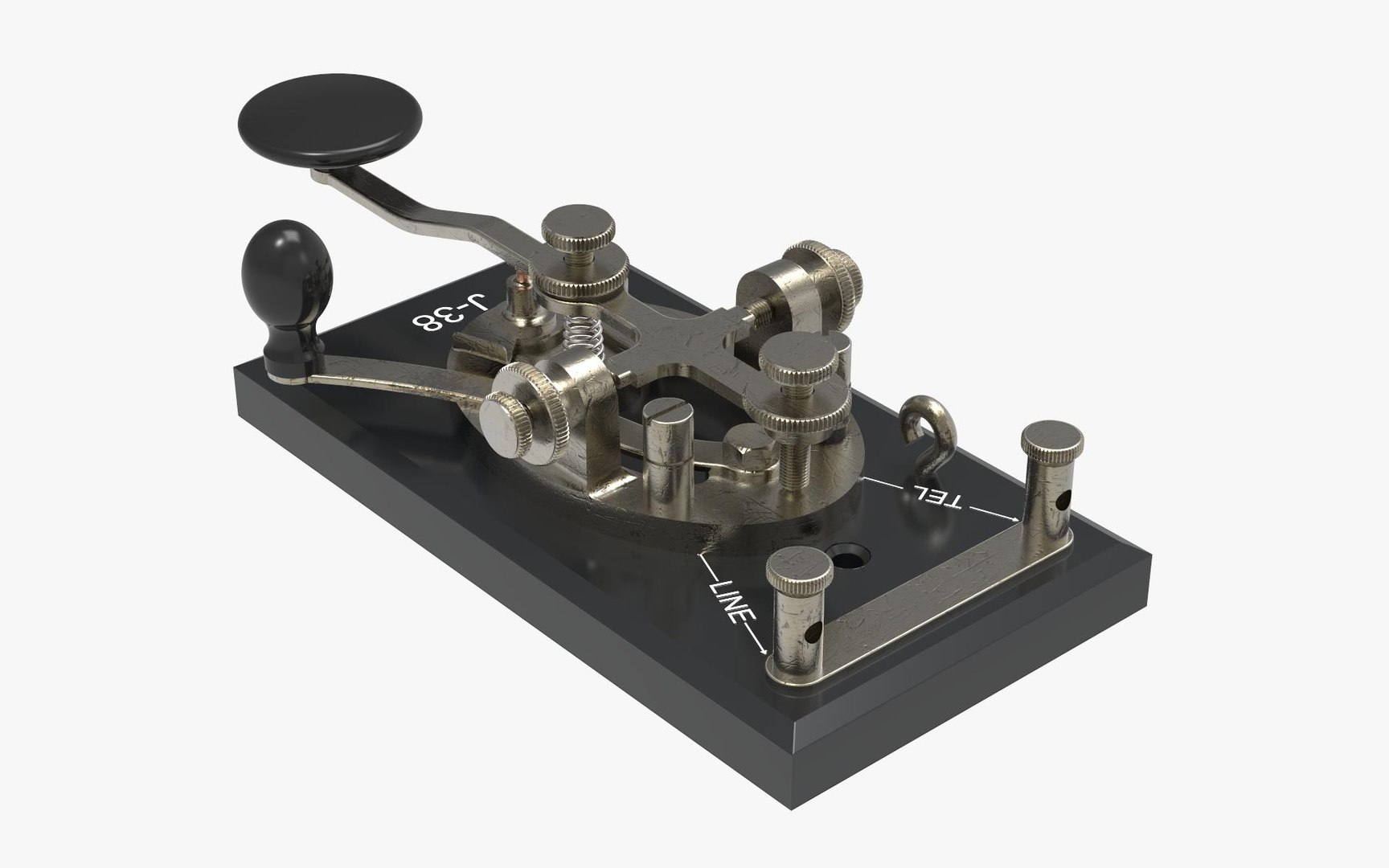 3d Telegraph Keys J-38 Model