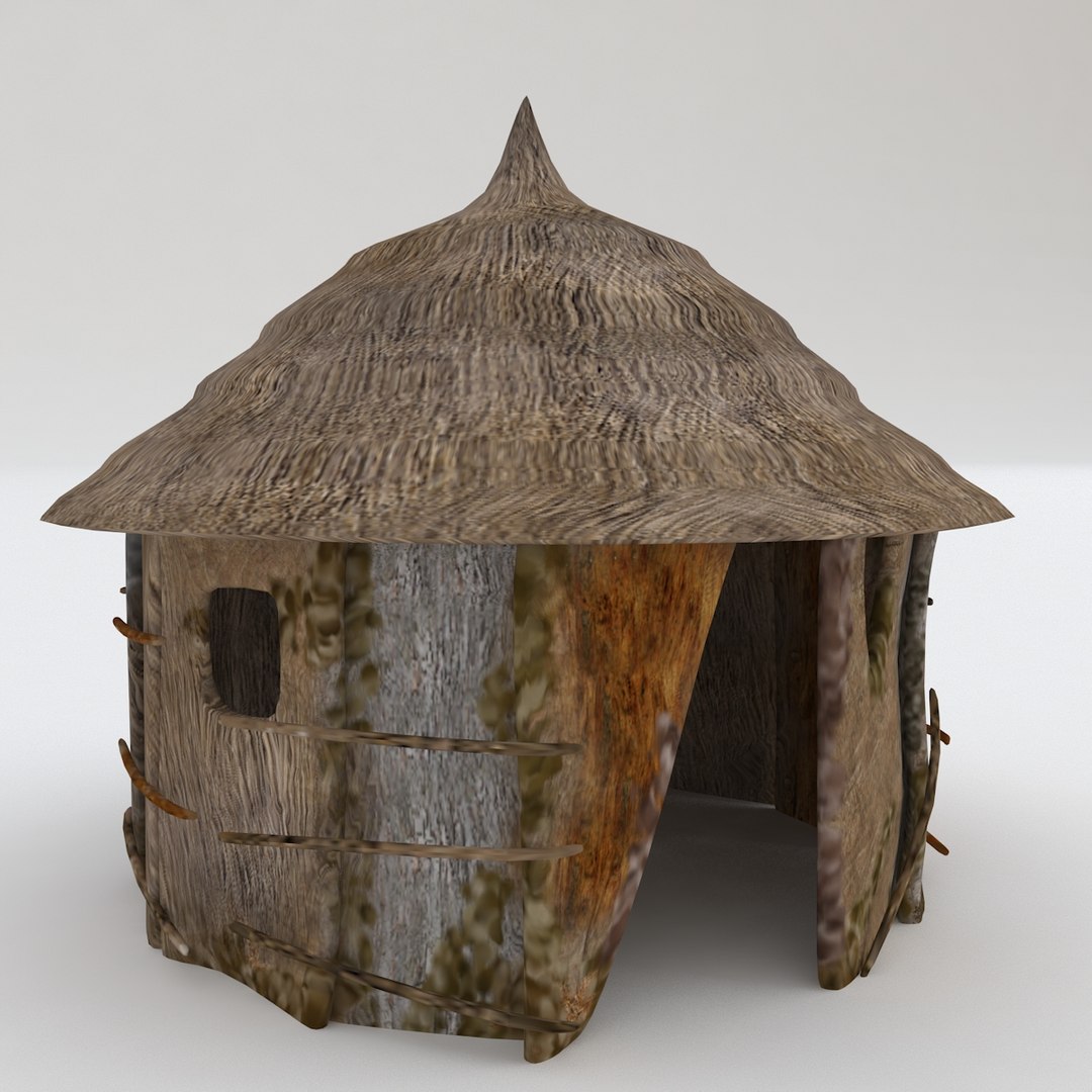 3d Model Of Tropical Hut