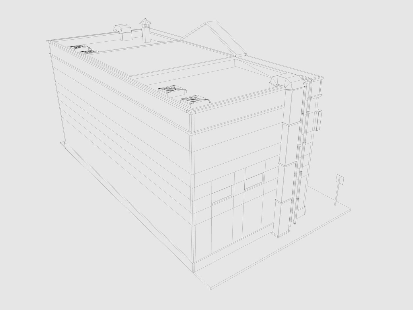 3D Cartoon Fire Station Model - TurboSquid 2227558