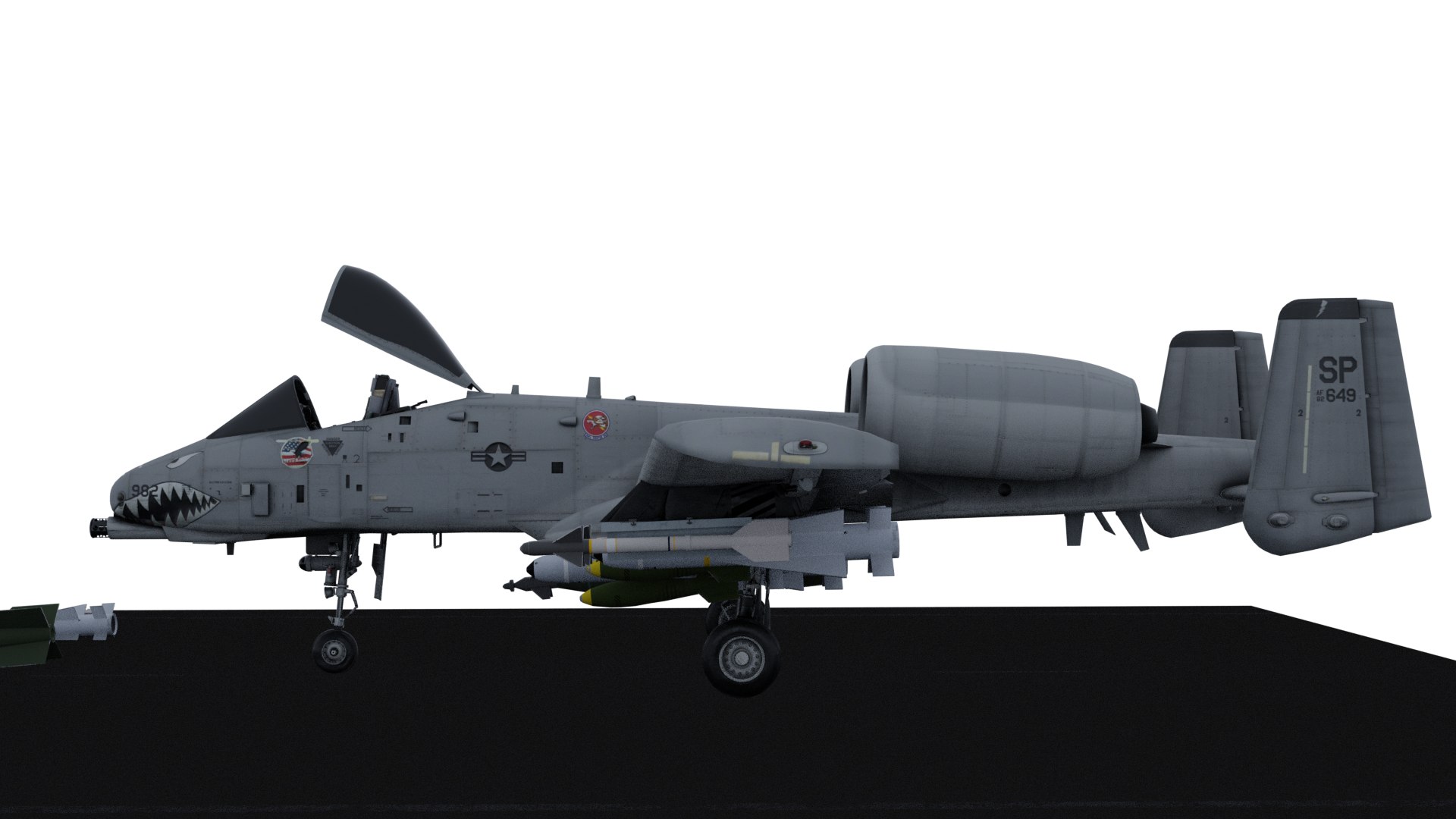 3D A-10 Thunderbolt II Model - TurboSquid 2213465