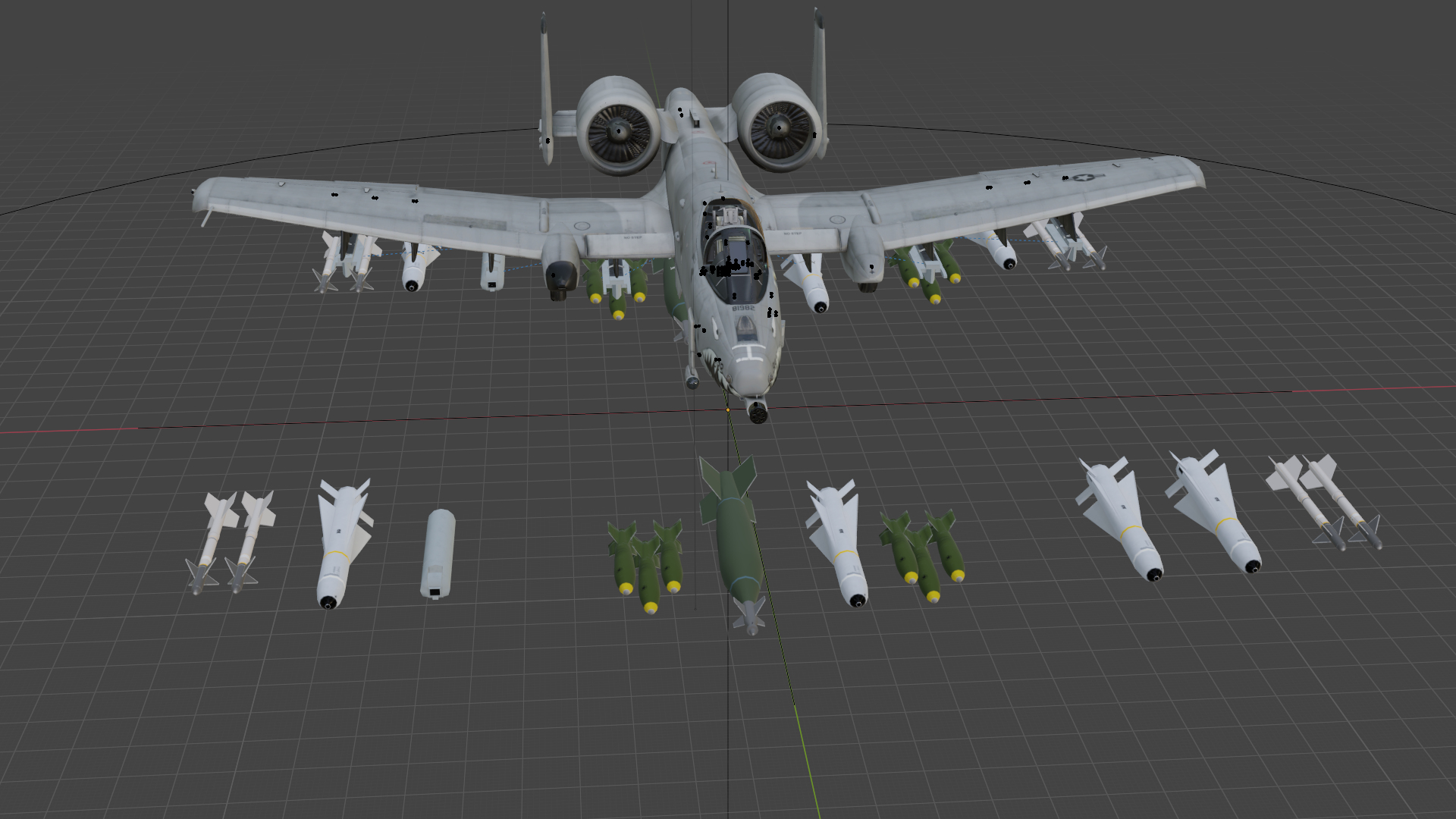 3D A-10 Thunderbolt II Model - TurboSquid 2213465