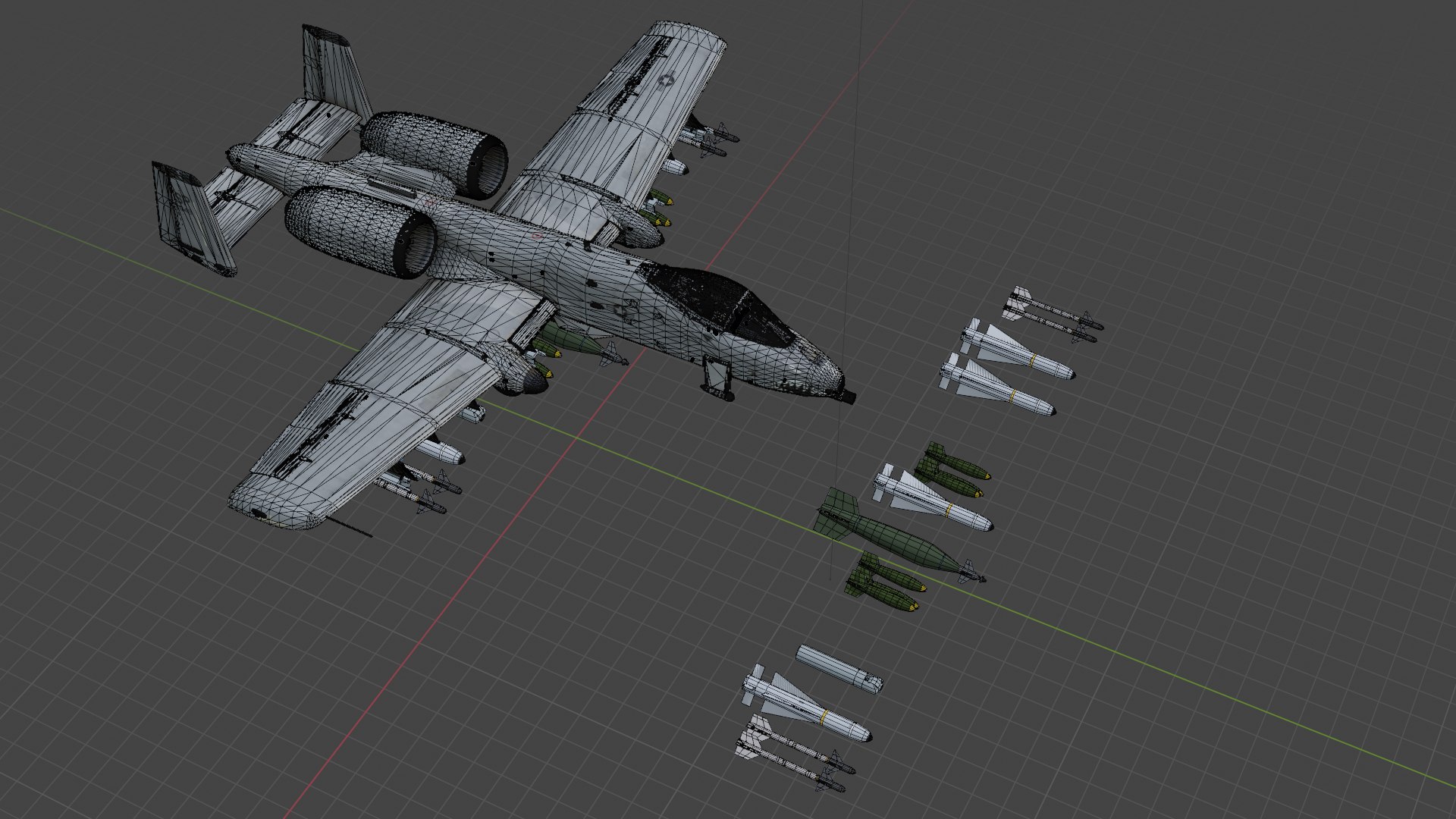3D A-10 Thunderbolt II Model - TurboSquid 2213465