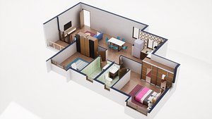 3D Floor Plan 41 - TurboSquid 1972091