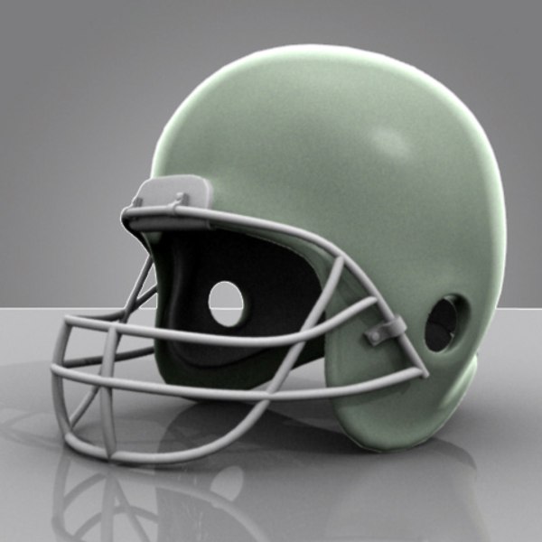 3d football helmet