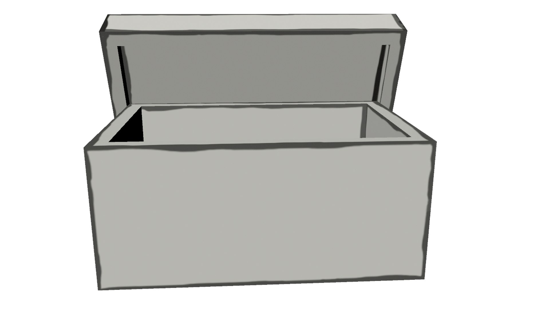 Cartoon Shoebox Box Model - TurboSquid 1335758