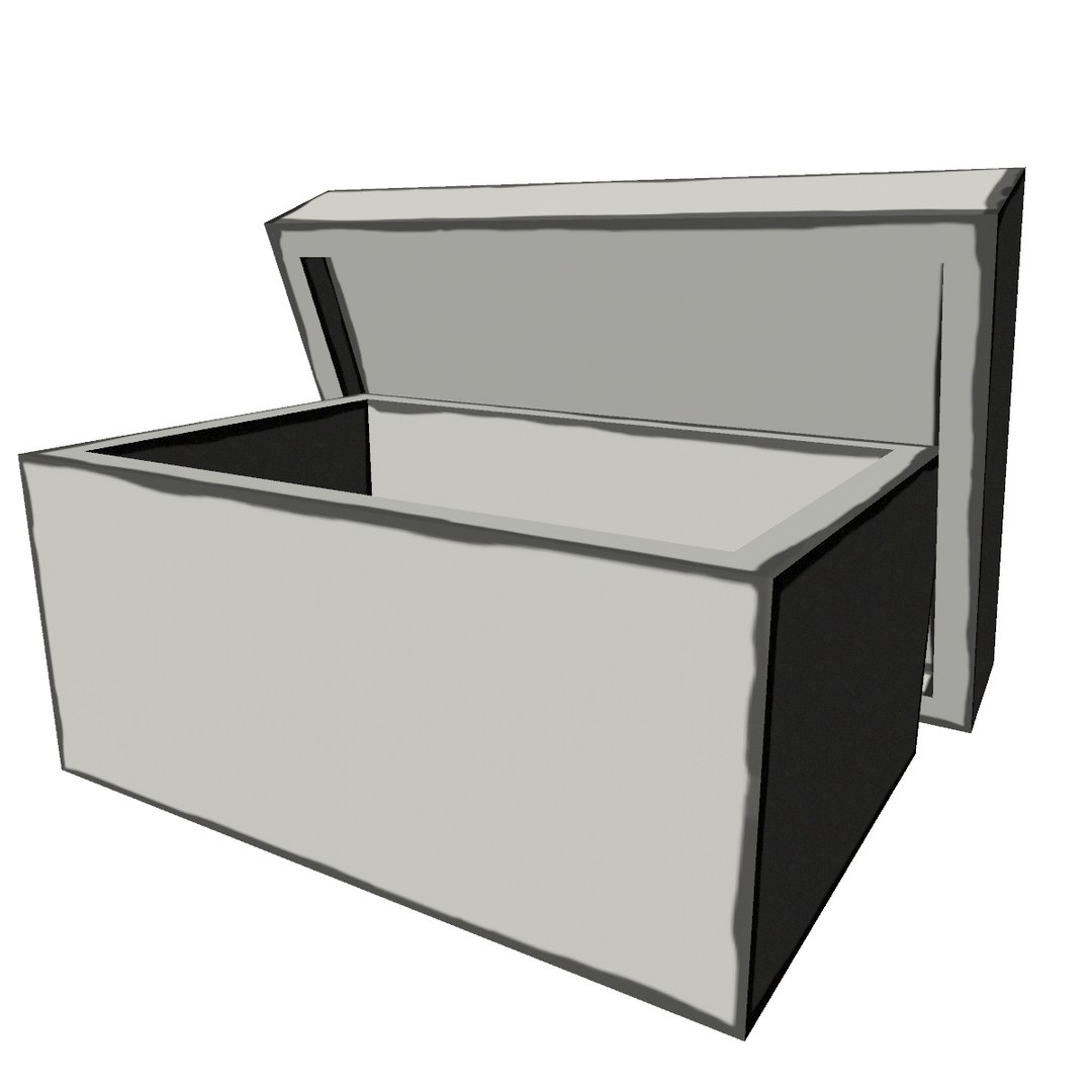 Cartoon Shoebox Box Model - TurboSquid 1335758