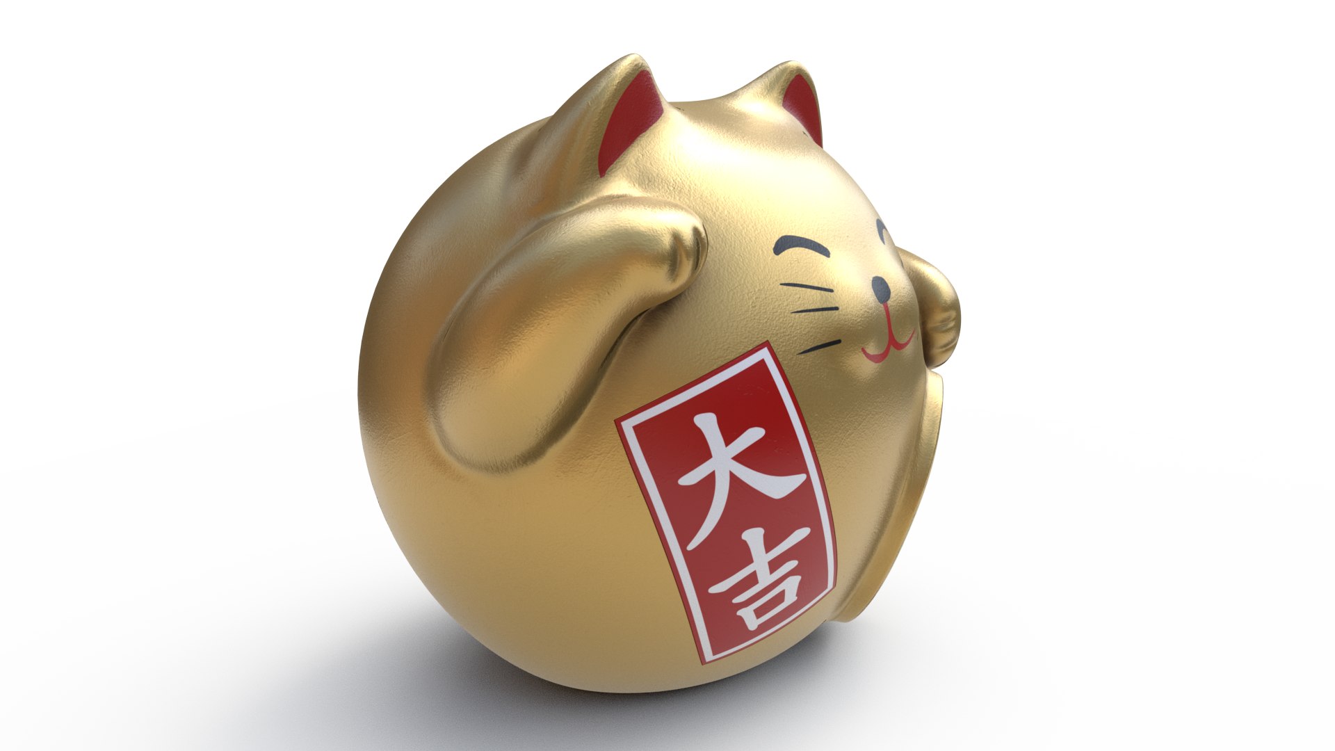 3D Fortune Cat Model - TurboSquid 1472154
