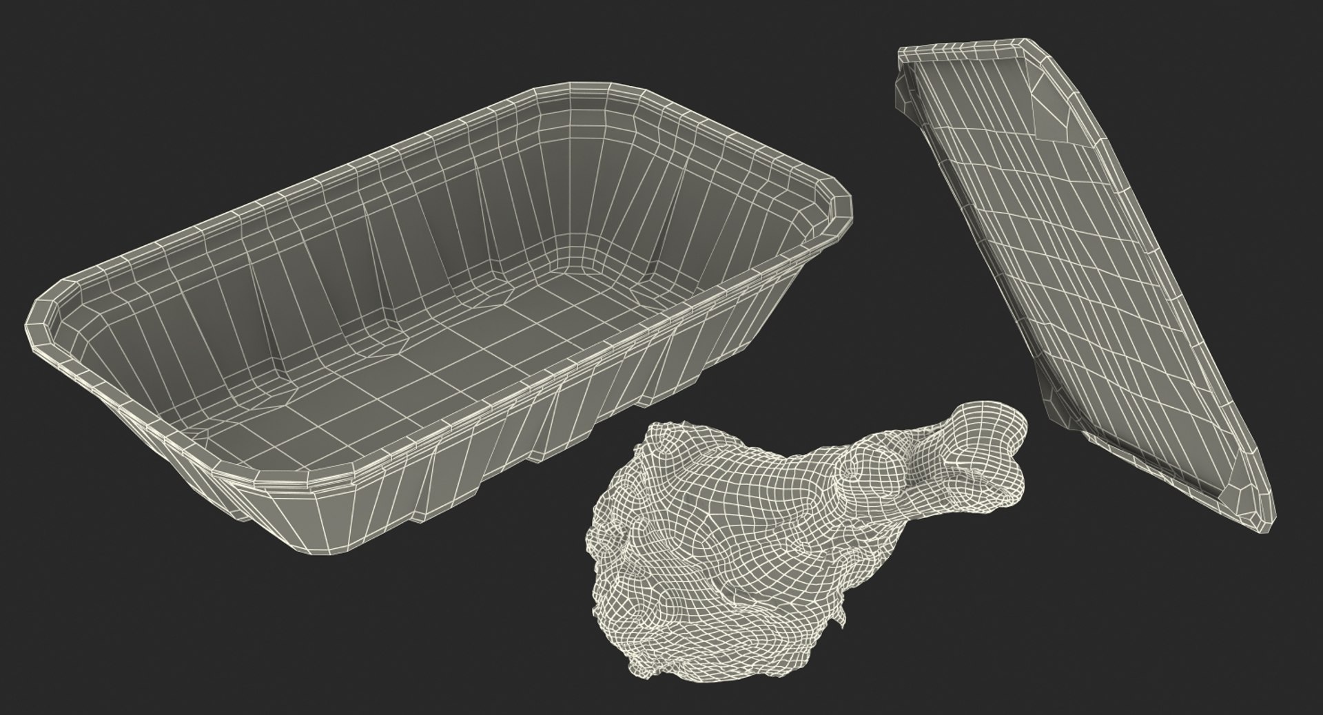 Wrapped Roasted Turkey Leg 3D - TurboSquid 1365113