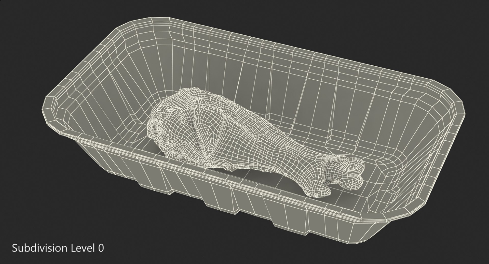 Wrapped Roasted Turkey Leg 3D - TurboSquid 1365113