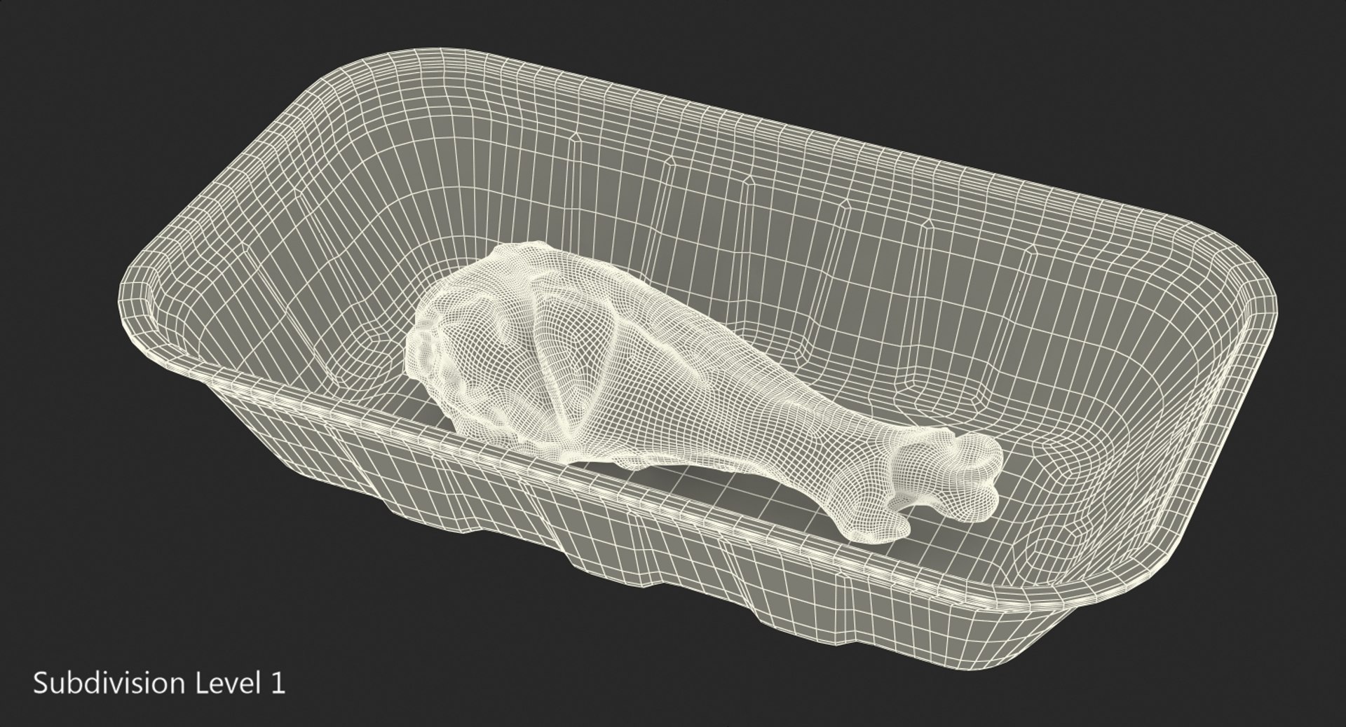 Wrapped Roasted Turkey Leg 3D - TurboSquid 1365113