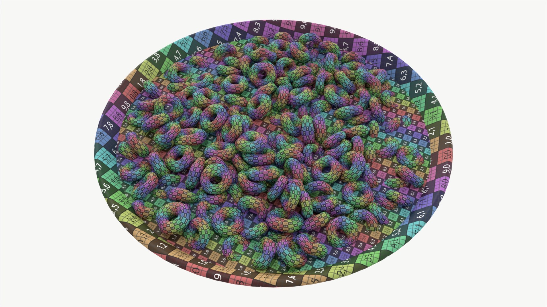 3D Model Bowl Of Honey Cheerios With Milk - TurboSquid 1988038