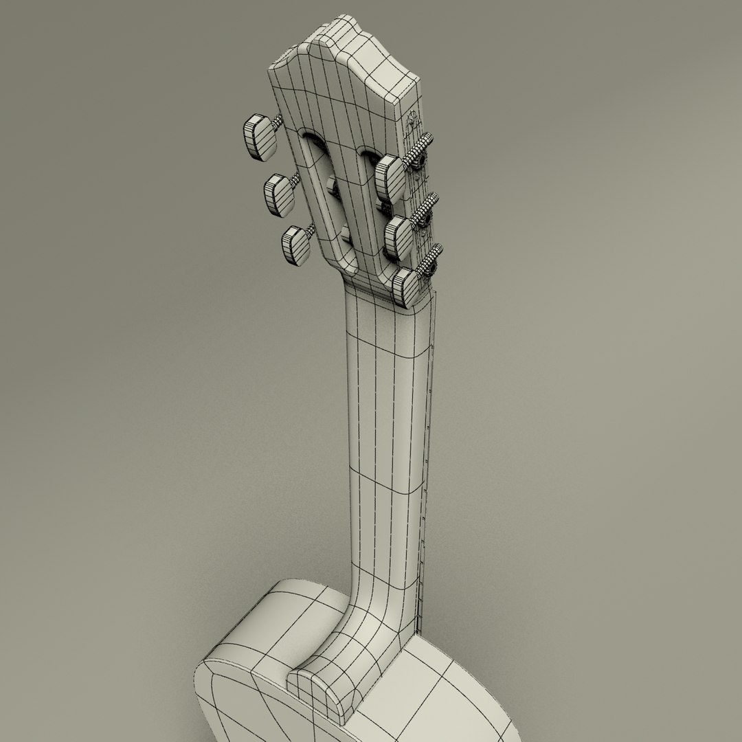 3d Model Classical Guitar