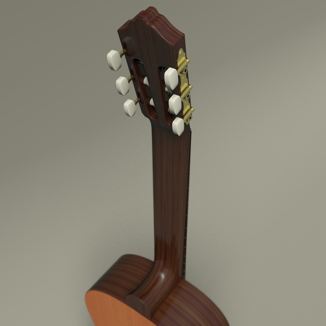 3d Model Classical Guitar