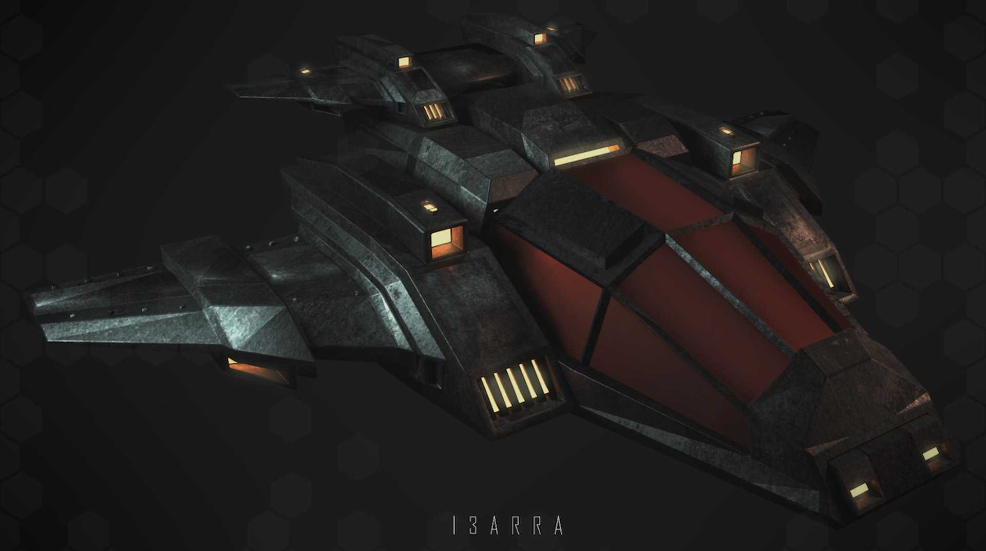 Sci-fi Spaceship 3D Model - TurboSquid 1201890