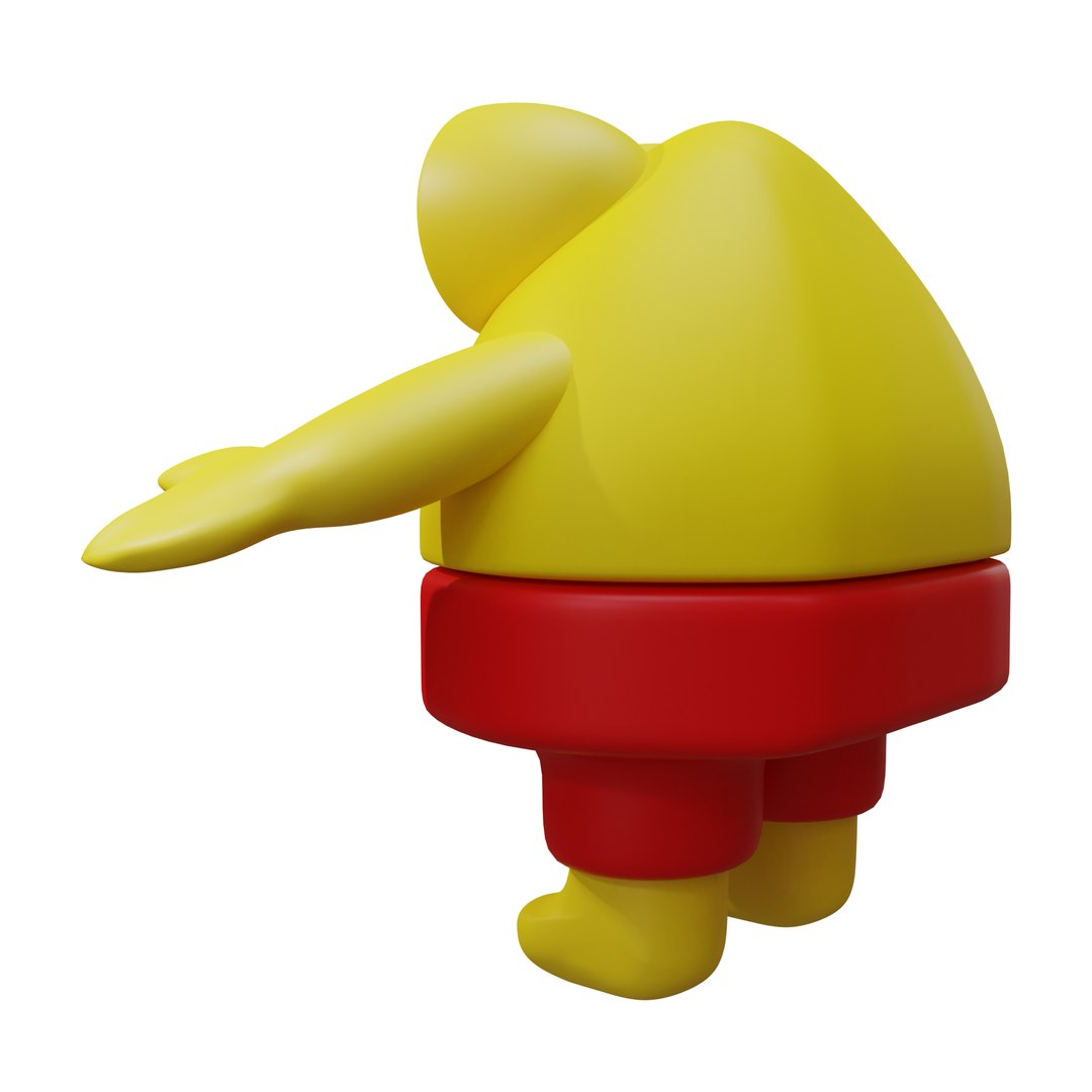 Cool handsome yellow toy model - TurboSquid 1629339
