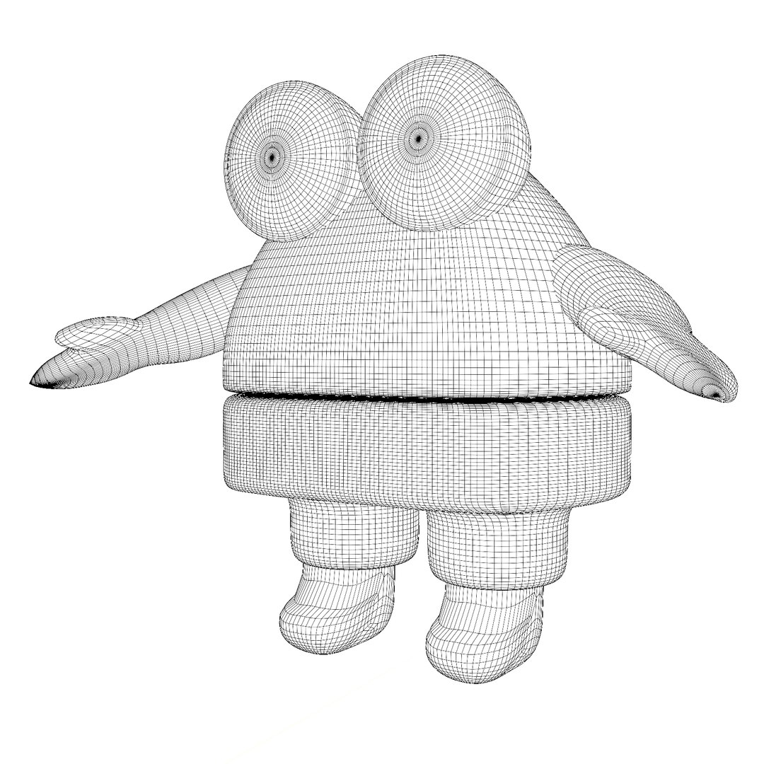 Cool handsome yellow toy model - TurboSquid 1629339