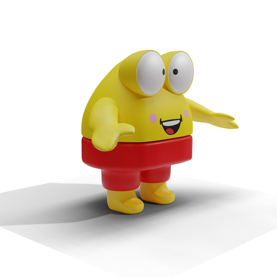 Cool handsome yellow toy model - TurboSquid 1629339