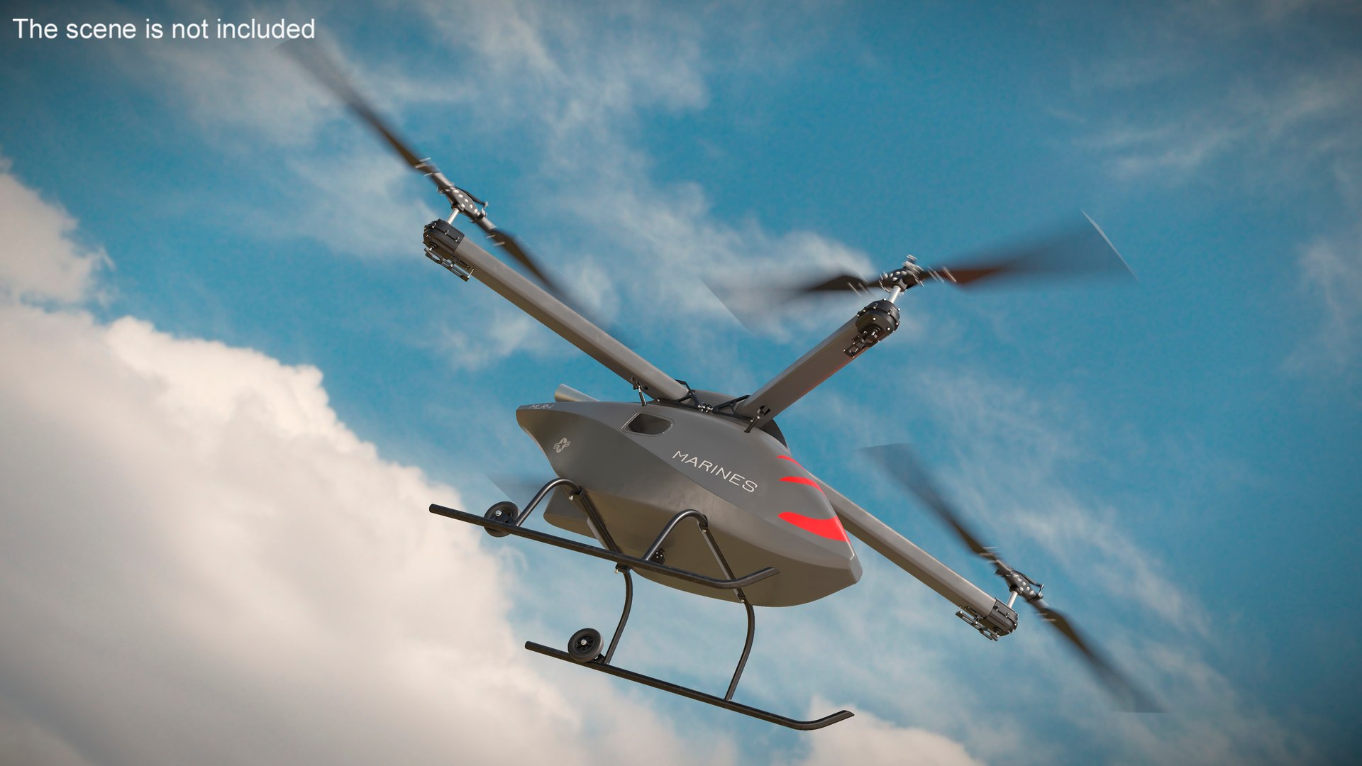 3D US Navy Offshore Cargo Delivery Drone Rigged For Maya - TurboSquid ...