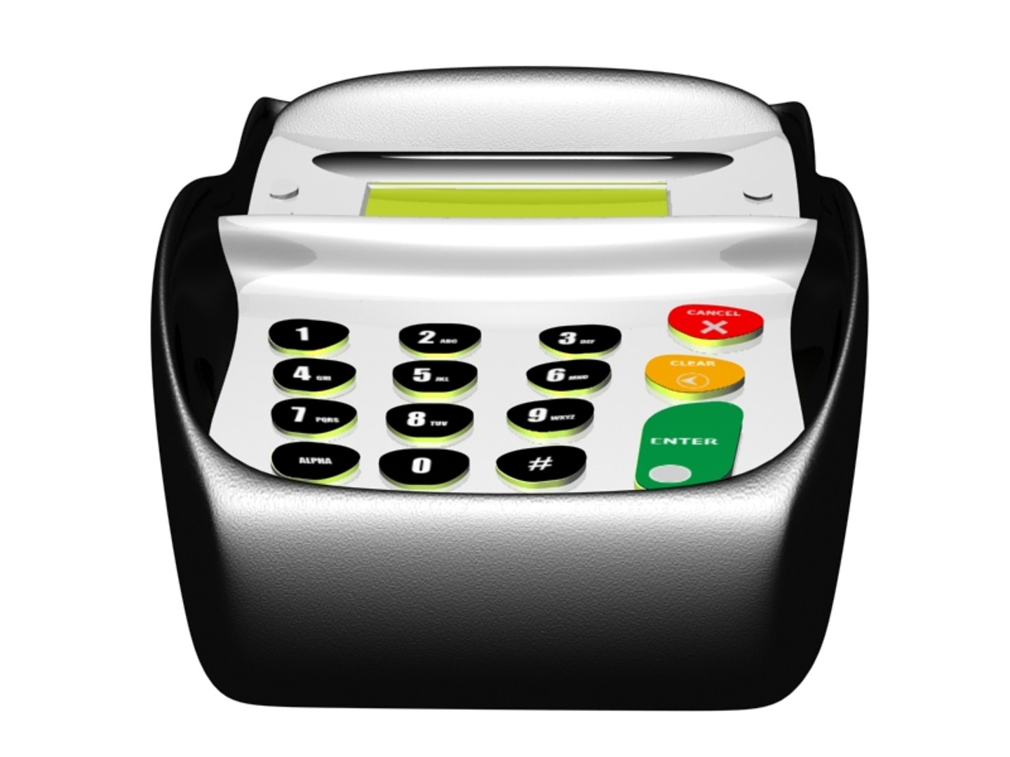 Chip Pin Card Reader 3d Model