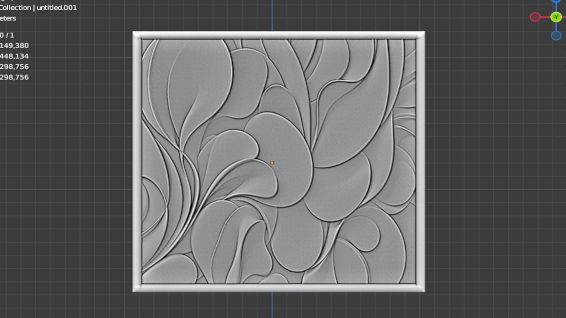 Modern Panel Wall Decor Set Wall Relief Mural CNC 135 3D Model ...