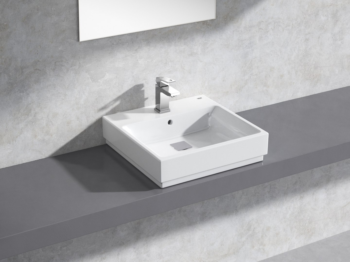 3D Cube Countertop Basin 50 - TurboSquid 1389497