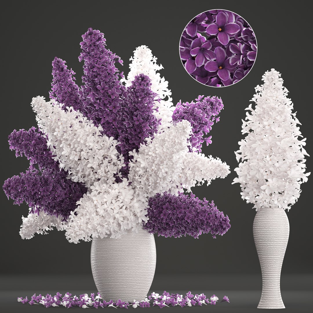 Bouquet Lilac 3D - TurboSquid 1363886