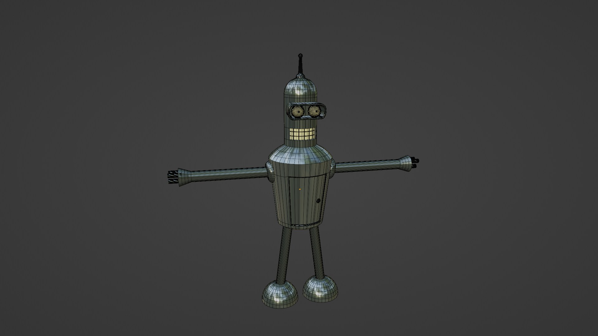 Bender From Futurama 3D Model - TurboSquid 2172589