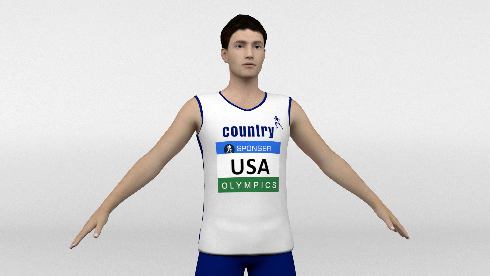 3D Athlete Runner 04 - TurboSquid 1746723