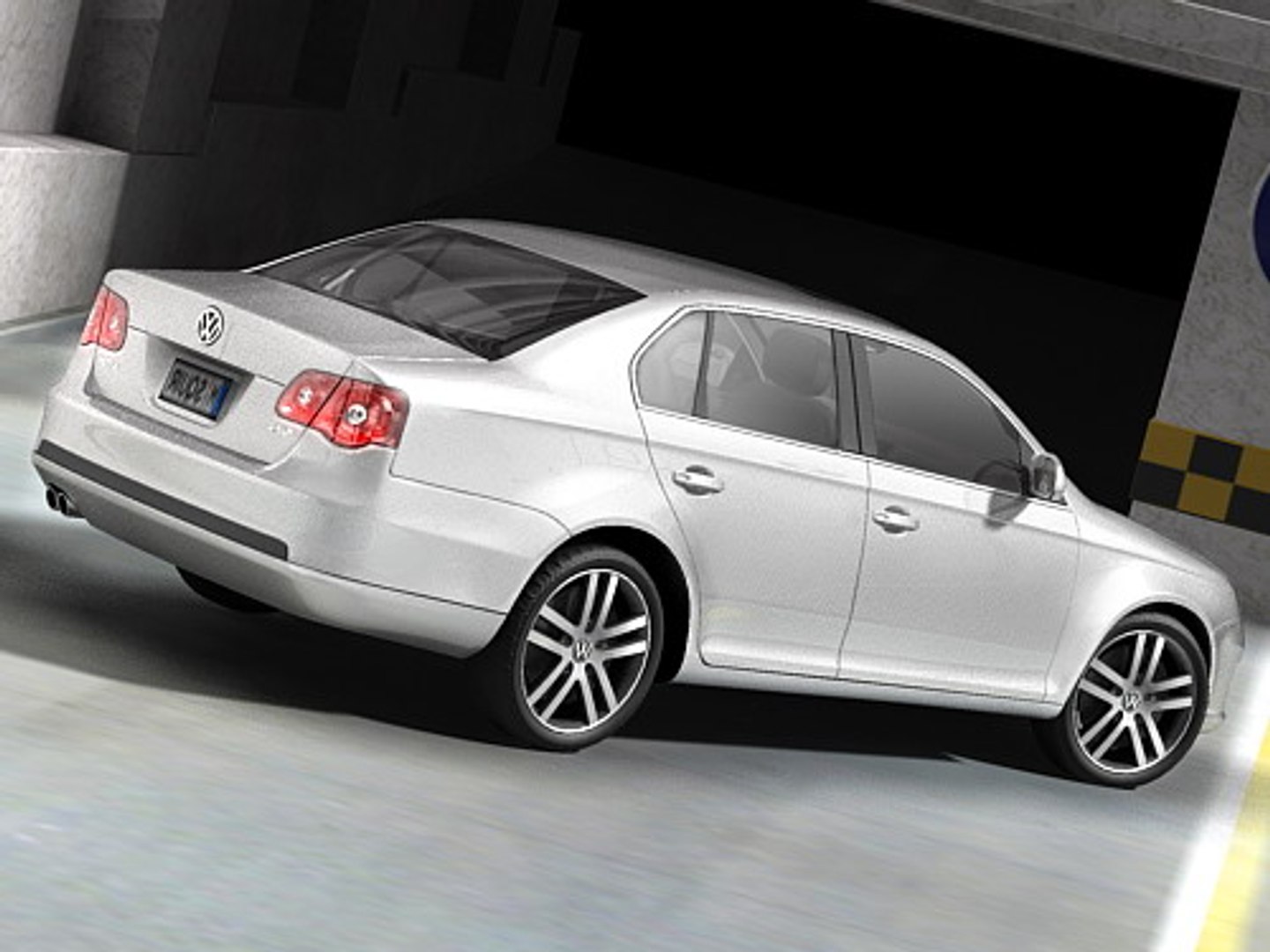 Volkswagen Jetta 2006 Sedan 3d Model