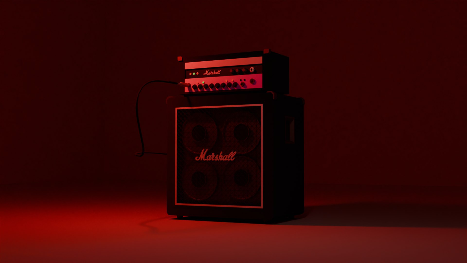 3D Model Guitar Amplifier Stack - Marshall Style - 3D Model ...