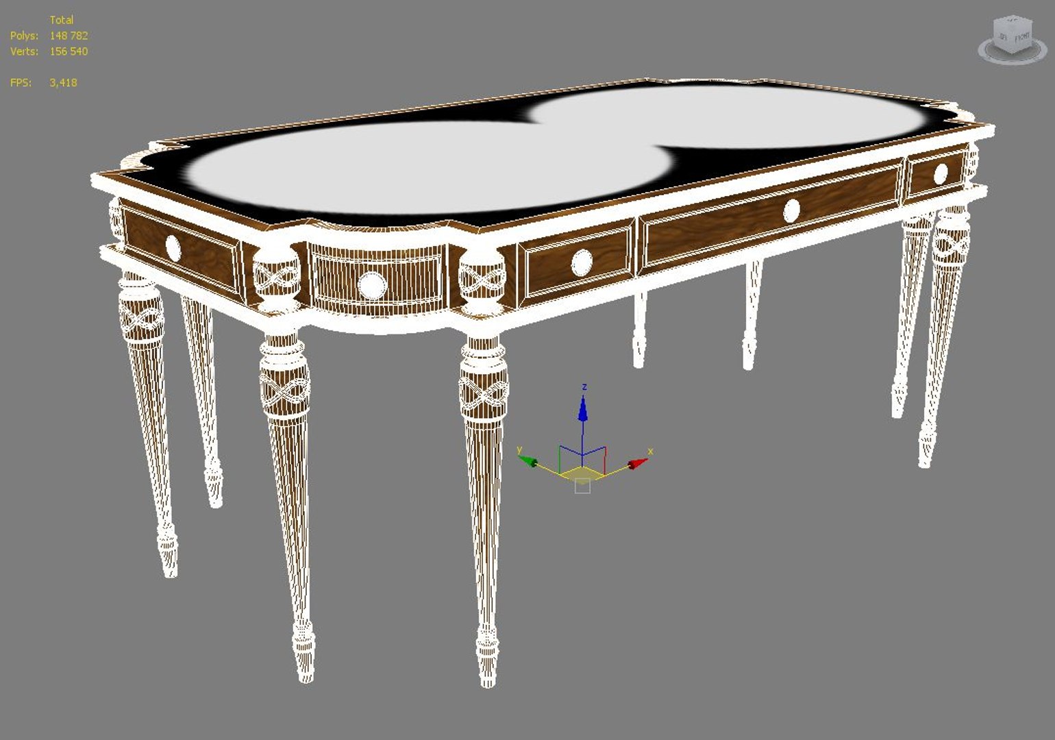 Classic Table 3d Model