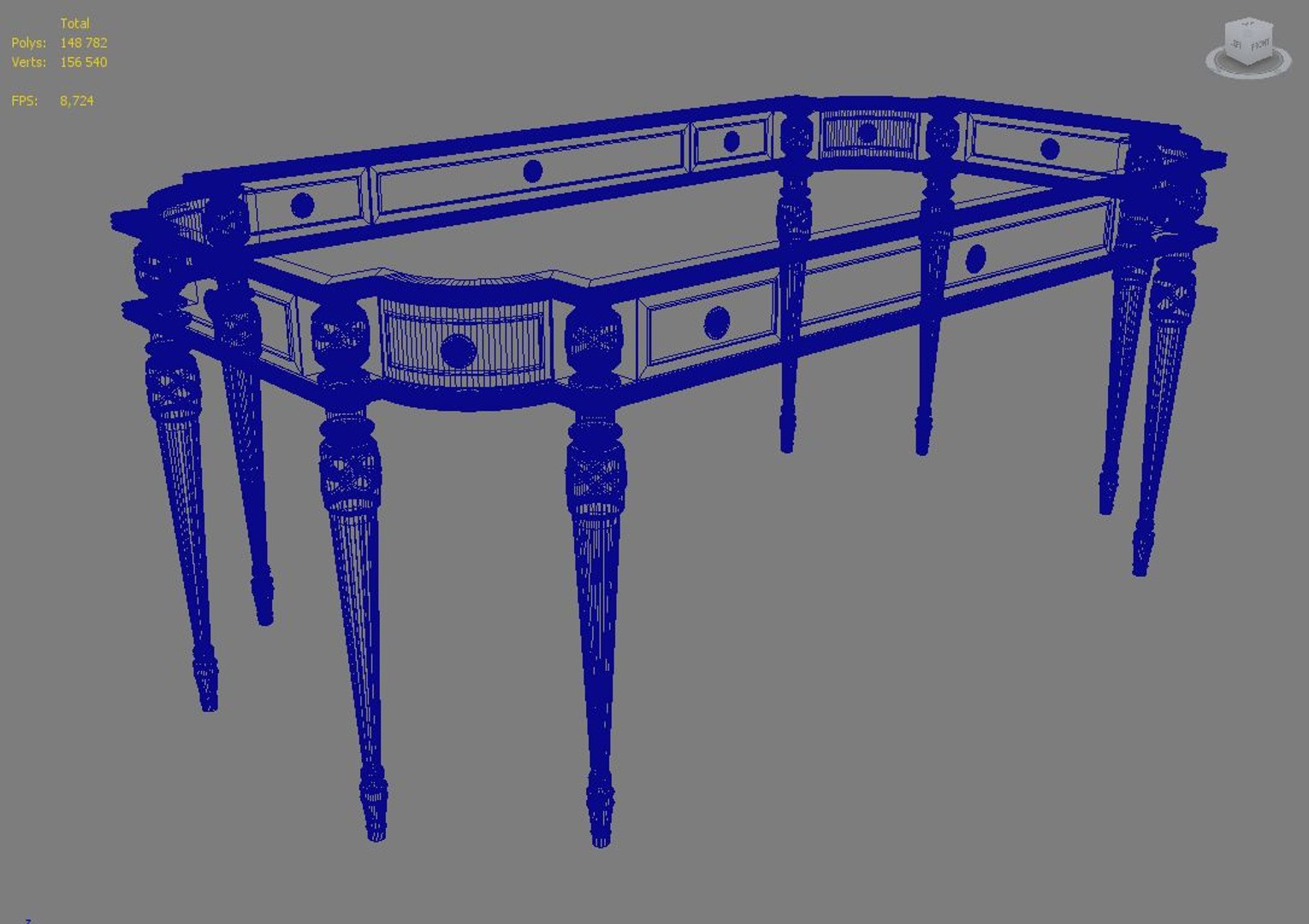 Classic Table 3d Model