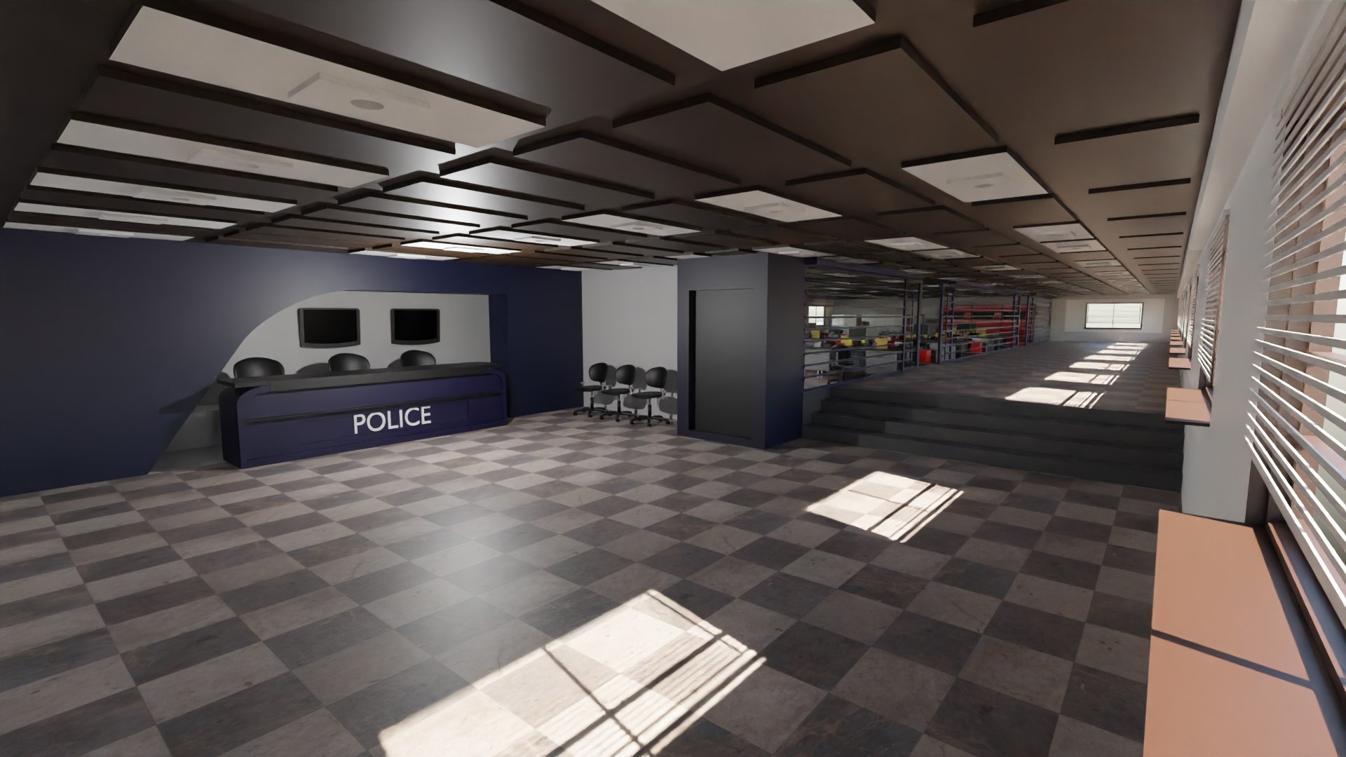 Police Station Interior 3D - TurboSquid 2158047