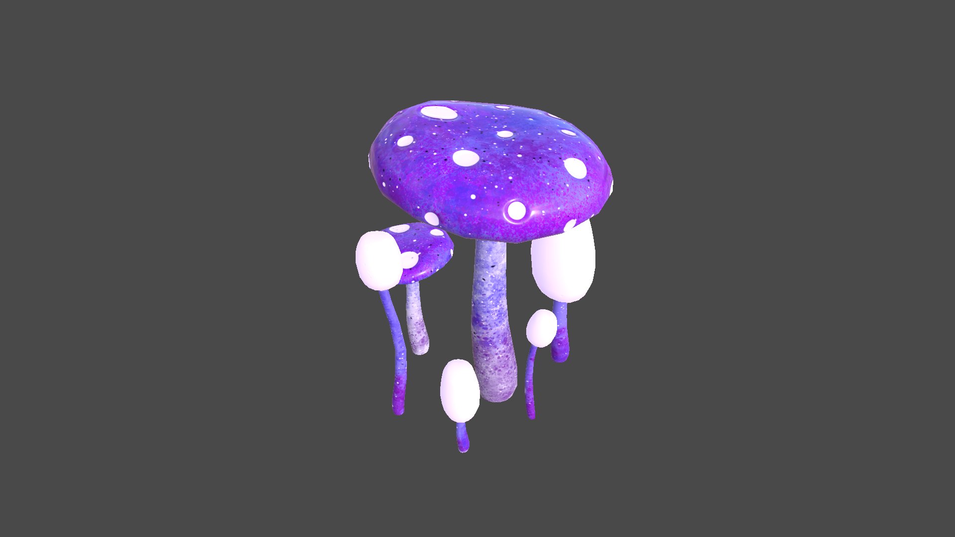 Fantasy Mushroom H06 Purple - Scene Backdrop Design 3D Model ...