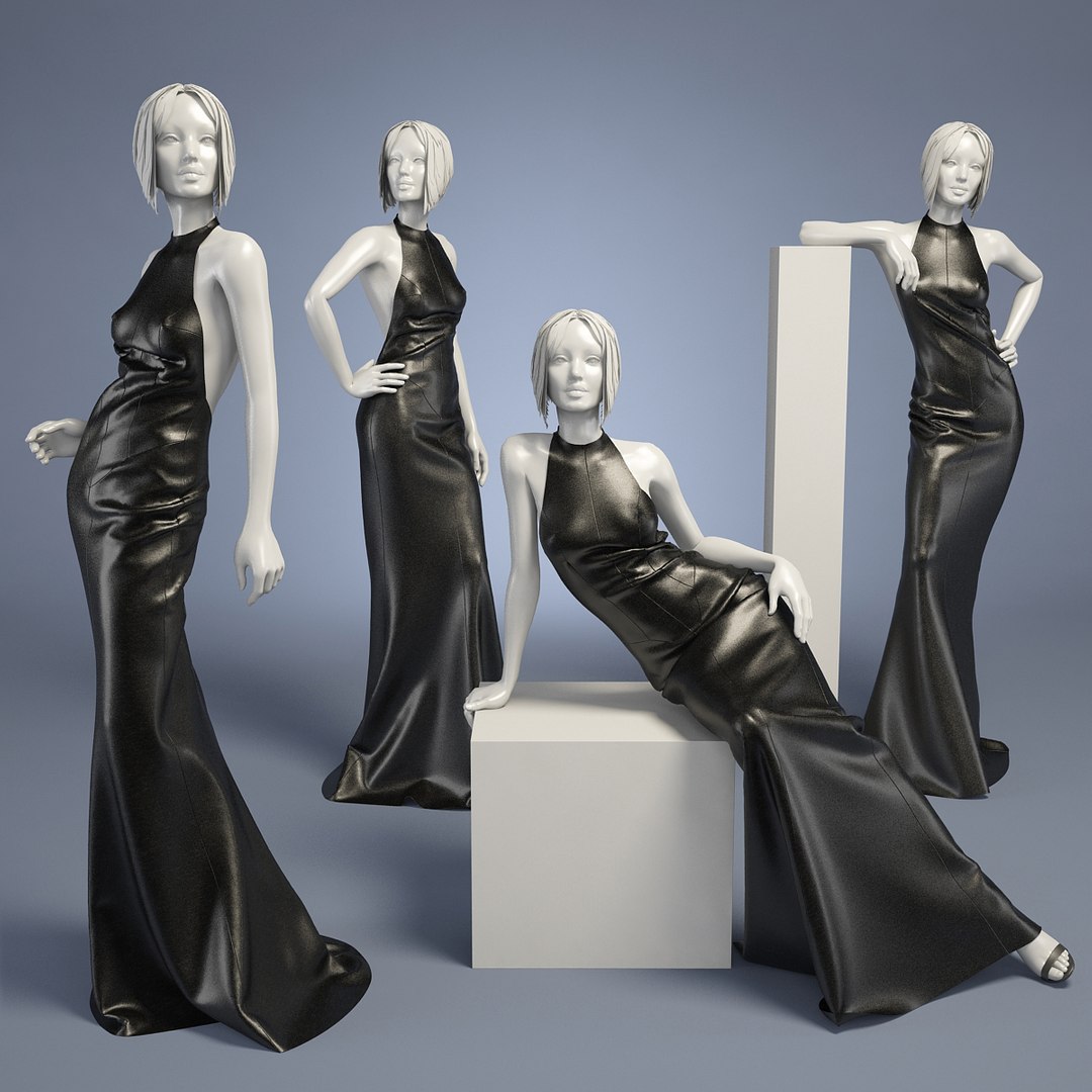 3d Dress Mannequin Leather Model