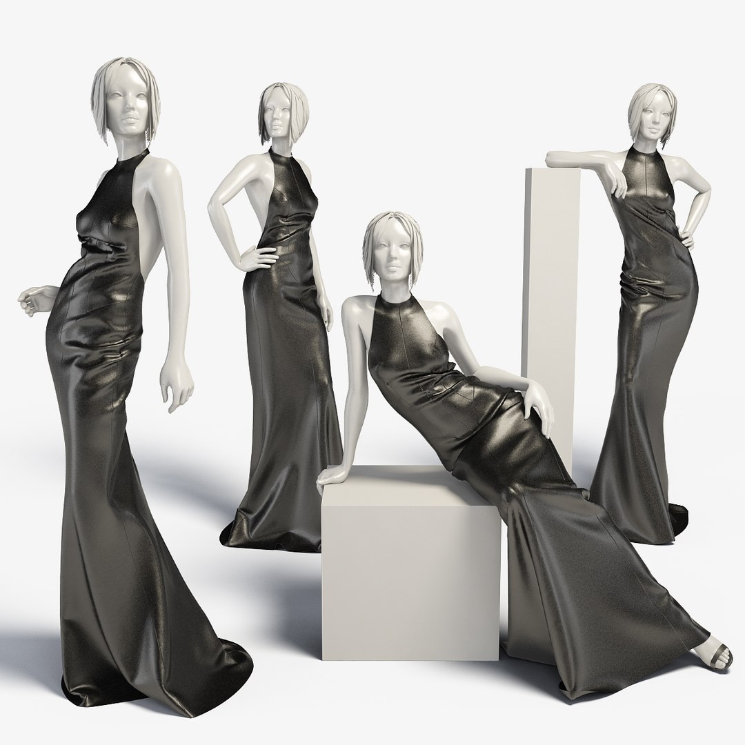3d Dress Mannequin Leather Model