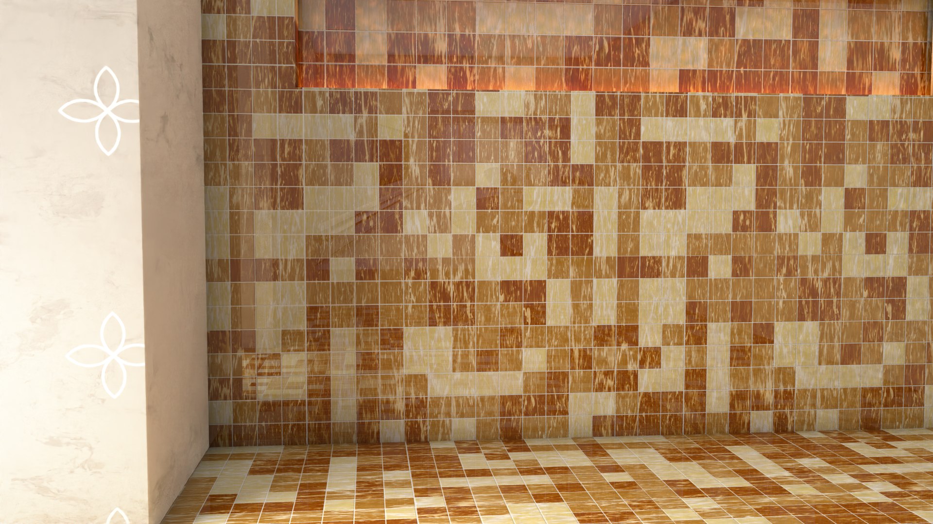 3D 5 Texture PBR 8K Floor Tiles C4D Physical Render Model - TurboSquid ...