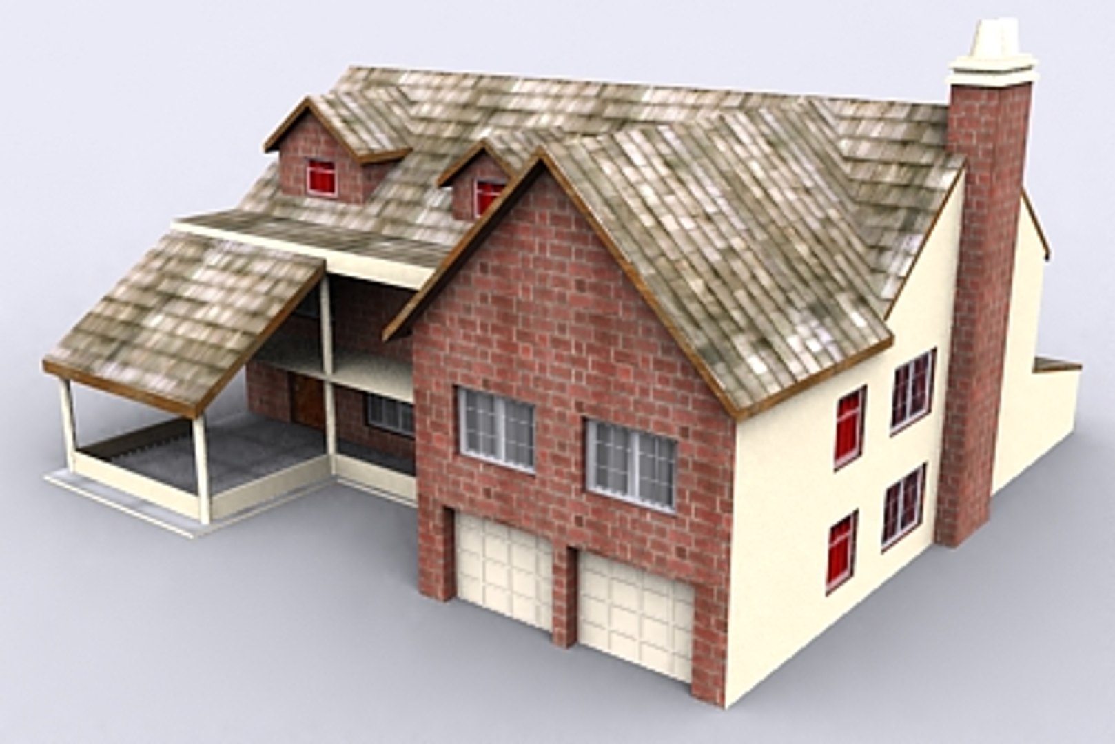 House Urban Pack 3d Model
