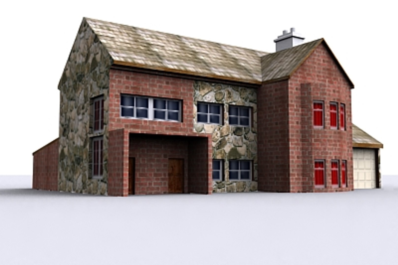 House Urban Pack 3d Model