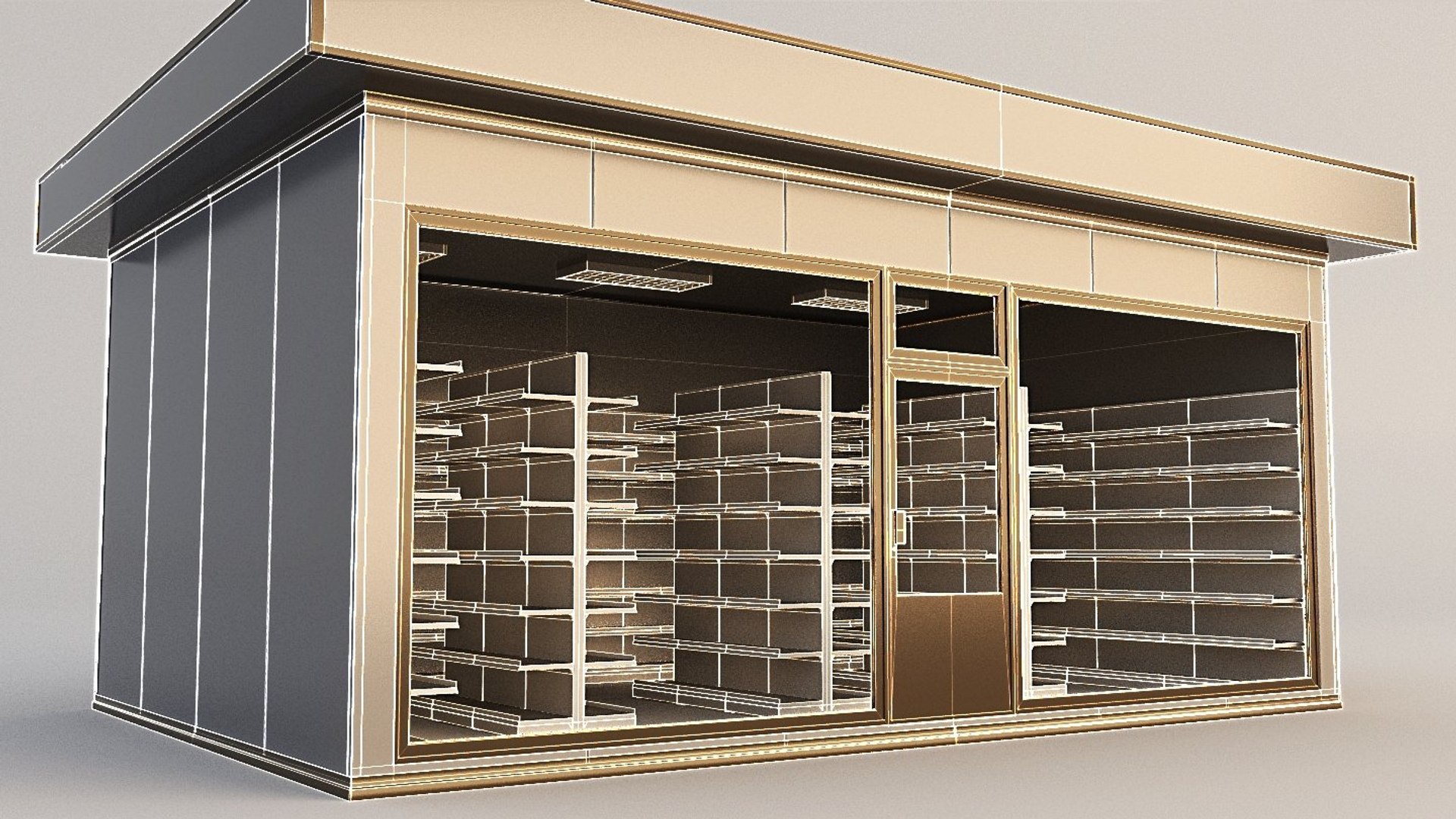 3D Building Store Shop Model - TurboSquid 1526237